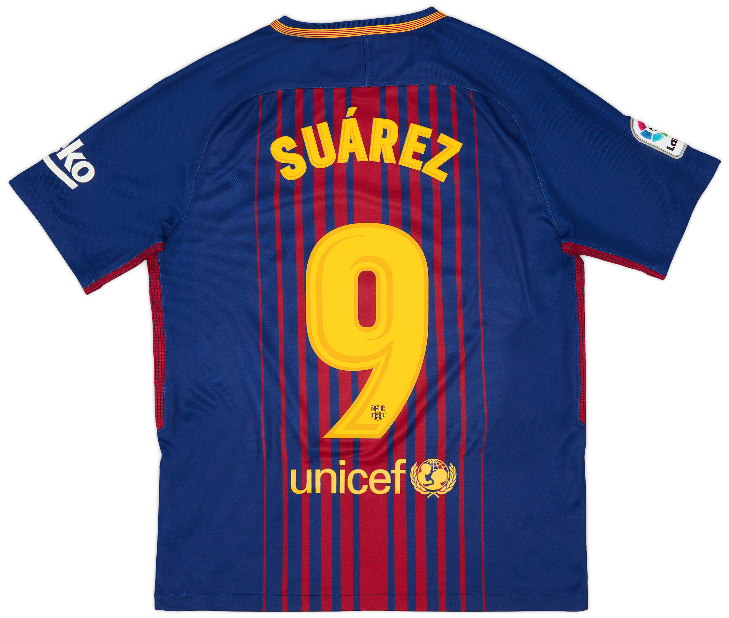 2018-19 Barcelona Home Shirt Suarez #9 - 9/10 - (M)