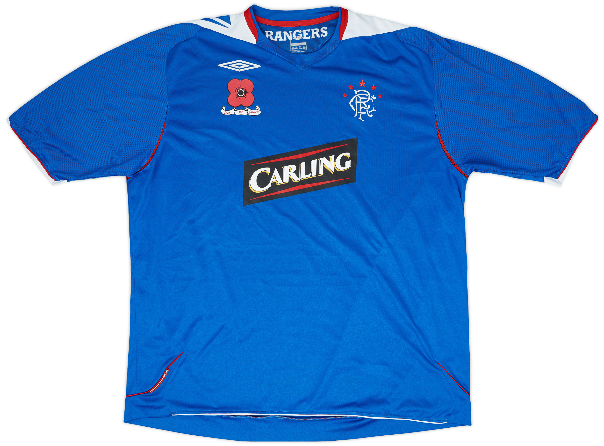 2006-07 Rangers "Poppy" Home Shirt - 8/10 - (3XL)