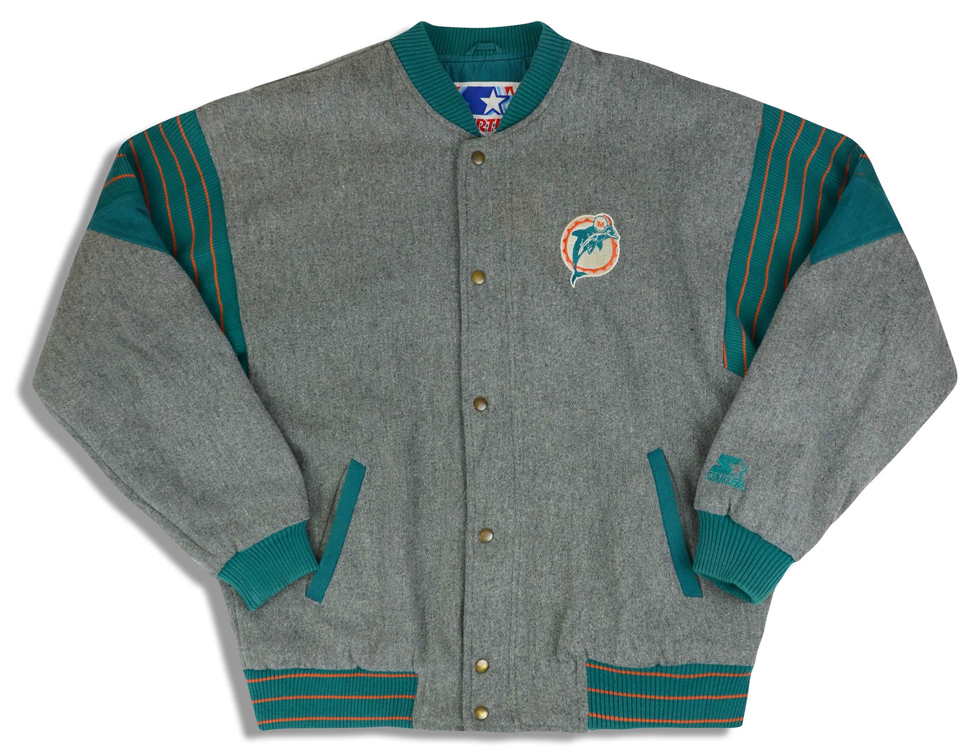 1990s Miami Dolphins Starter Varsity Jacket XL