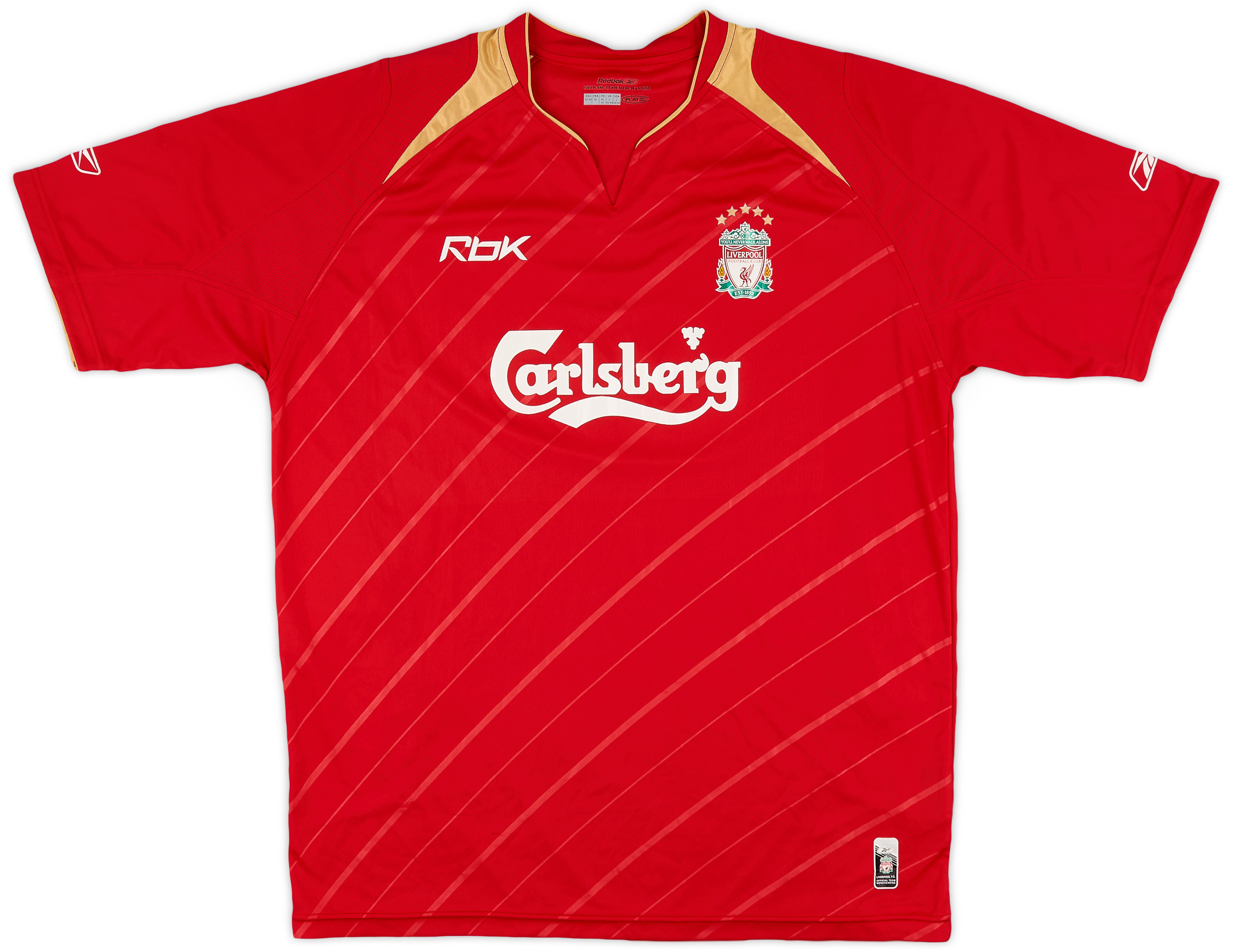 2005-06 Liverpool CL Home Shirt - 7/10 - (L)
