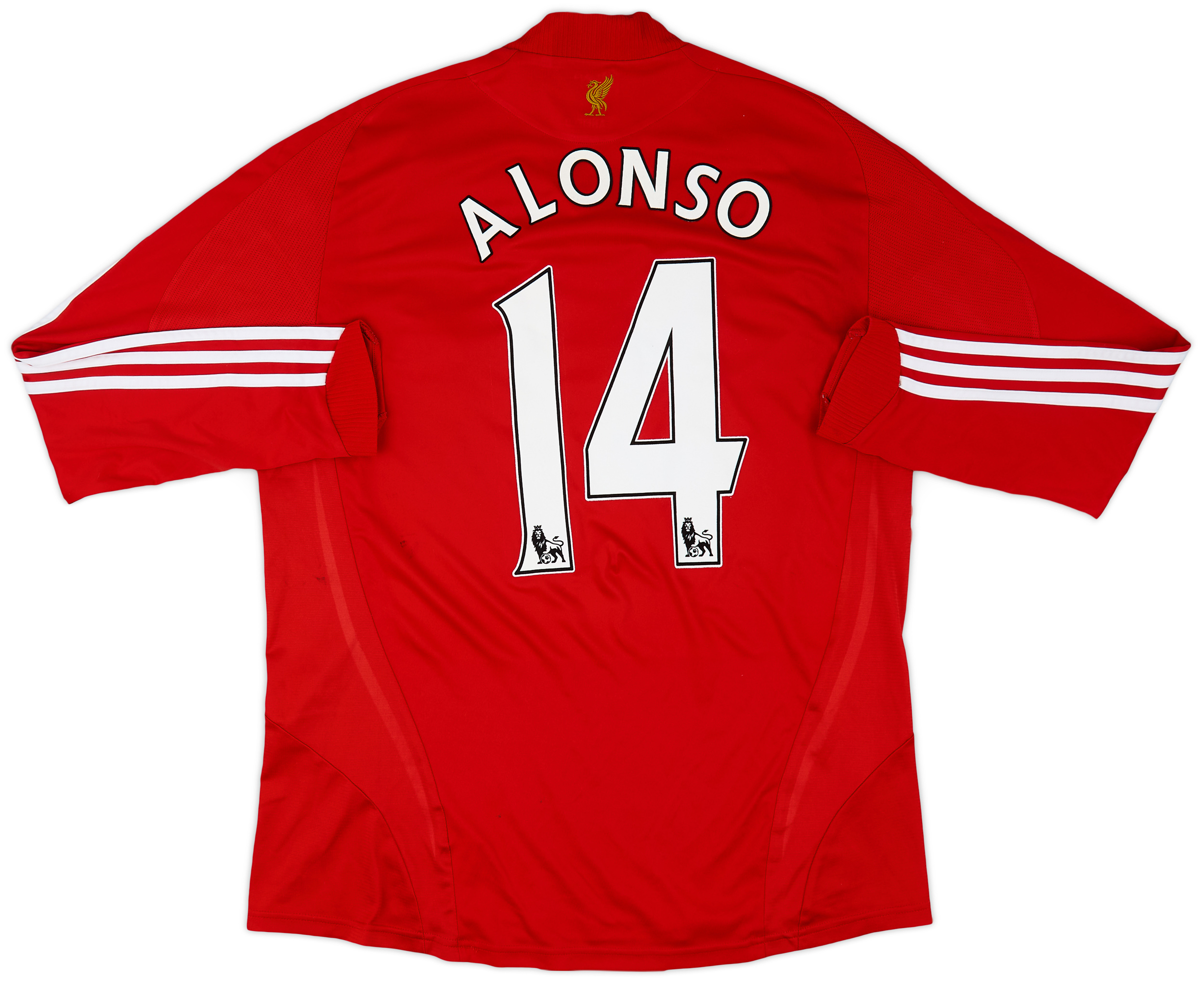 2008-10 Liverpool Home L/S Shirt Alonso #14 - 6/10 - (XL)