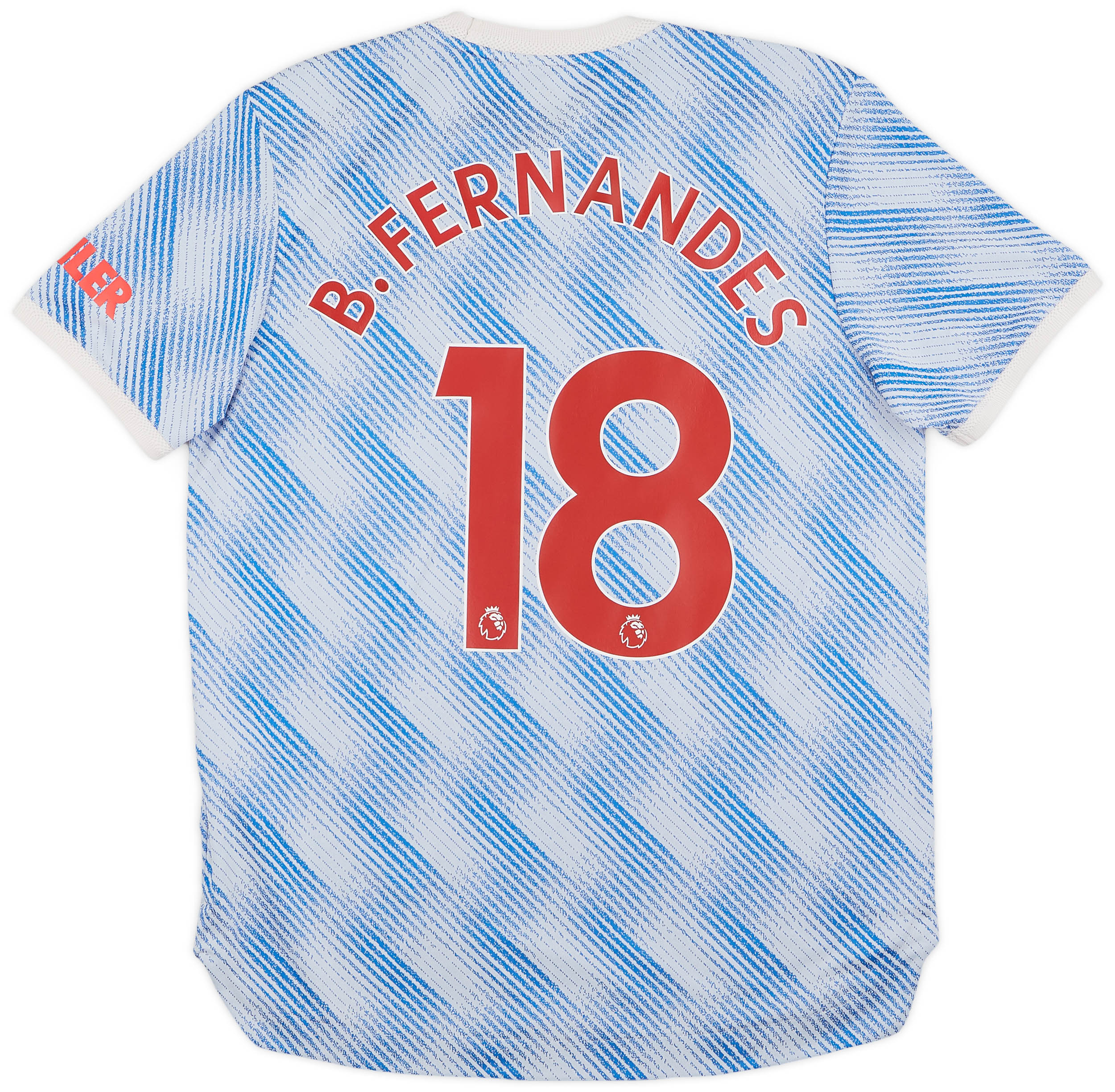 2021-22 Manchester United Authentic Away Shirt B.Fernandes #18 - 9/10 - (L)