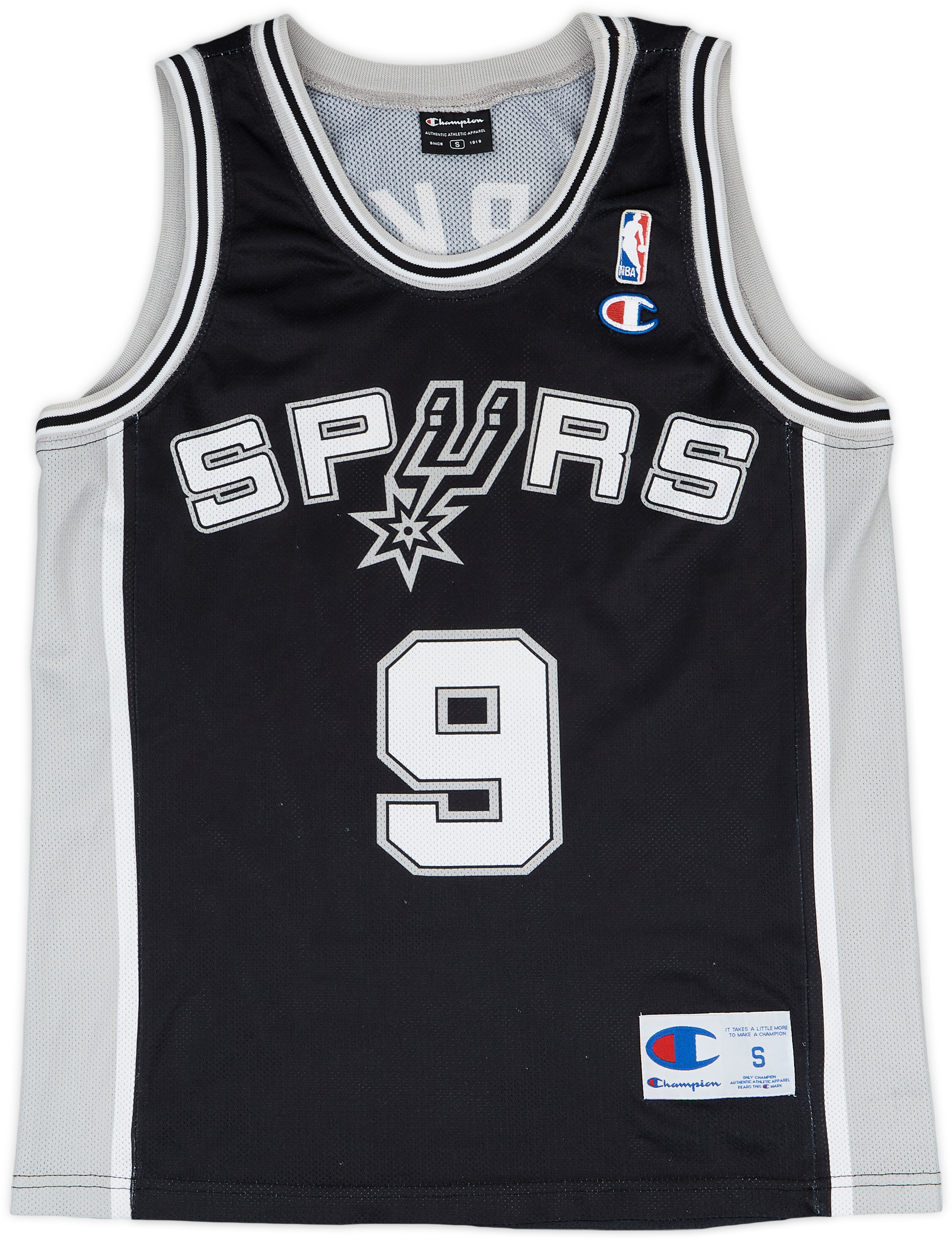 2002-10 San Antonio Spurs Parker #9 Champion Away Jersey - 7/10 - (S)