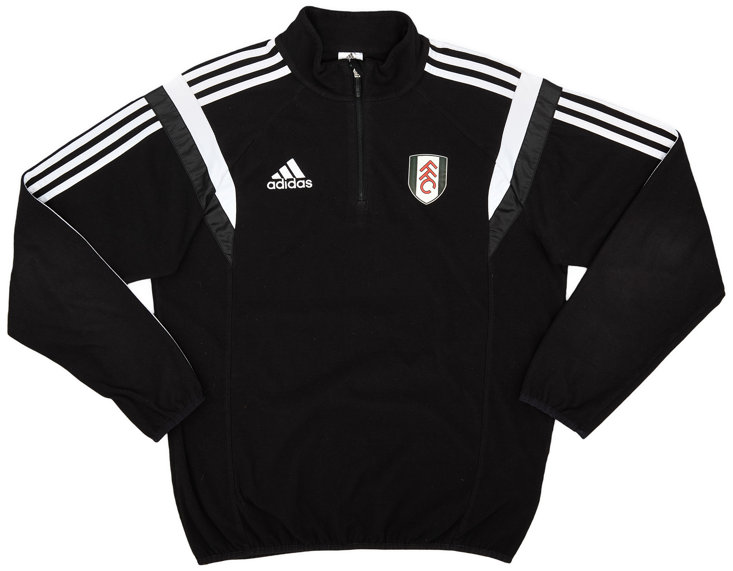 2014-15 Fulham adidas 1/4 Zip Fleece Drill Top - 9/10 - (M)