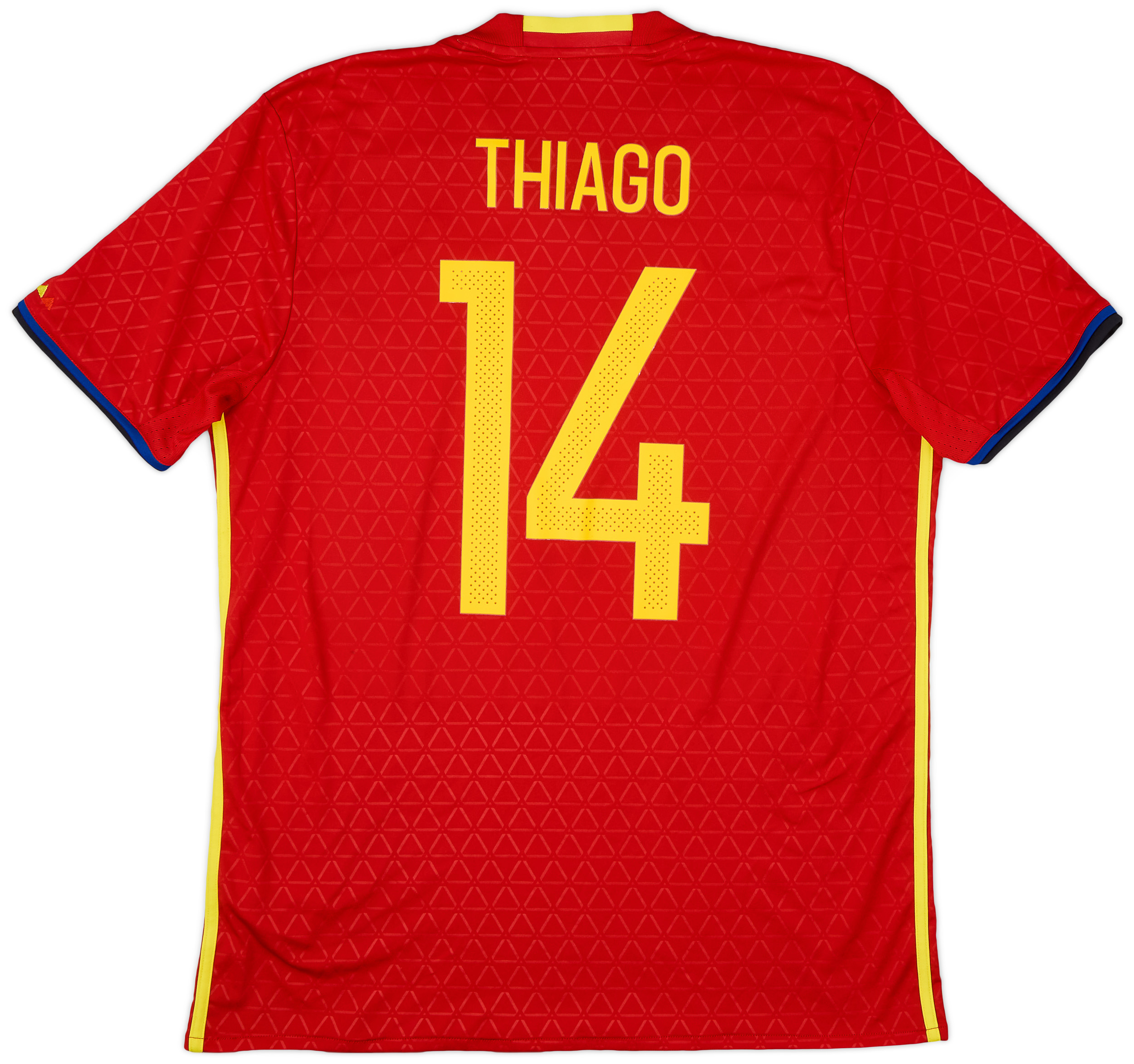 2016-17 Spain Home Shirt Thiago #14 - 9/10 - (L)