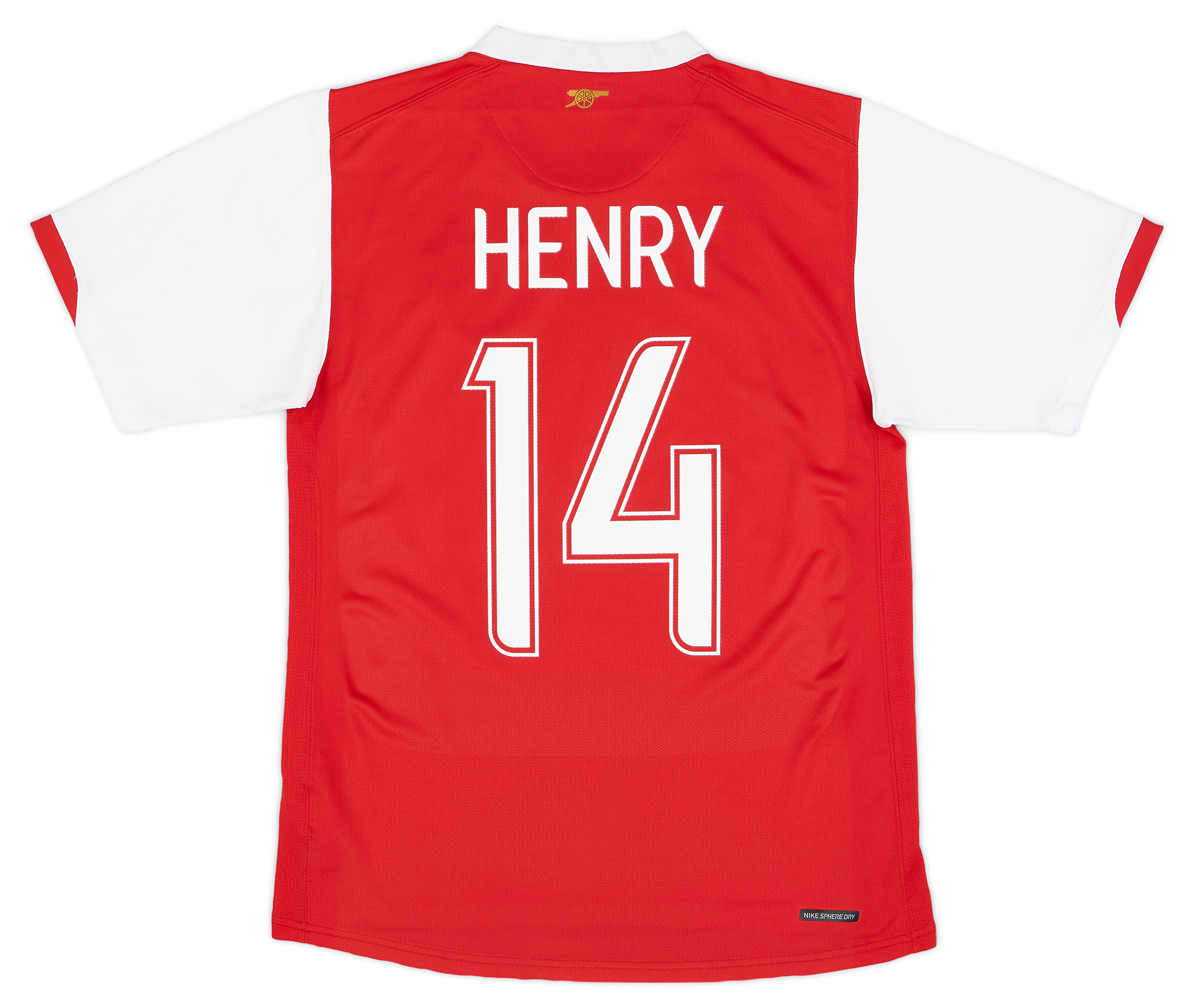 2006-08 Arsenal Home Shirt Henry #14 - Very Good 6/10 - (S)