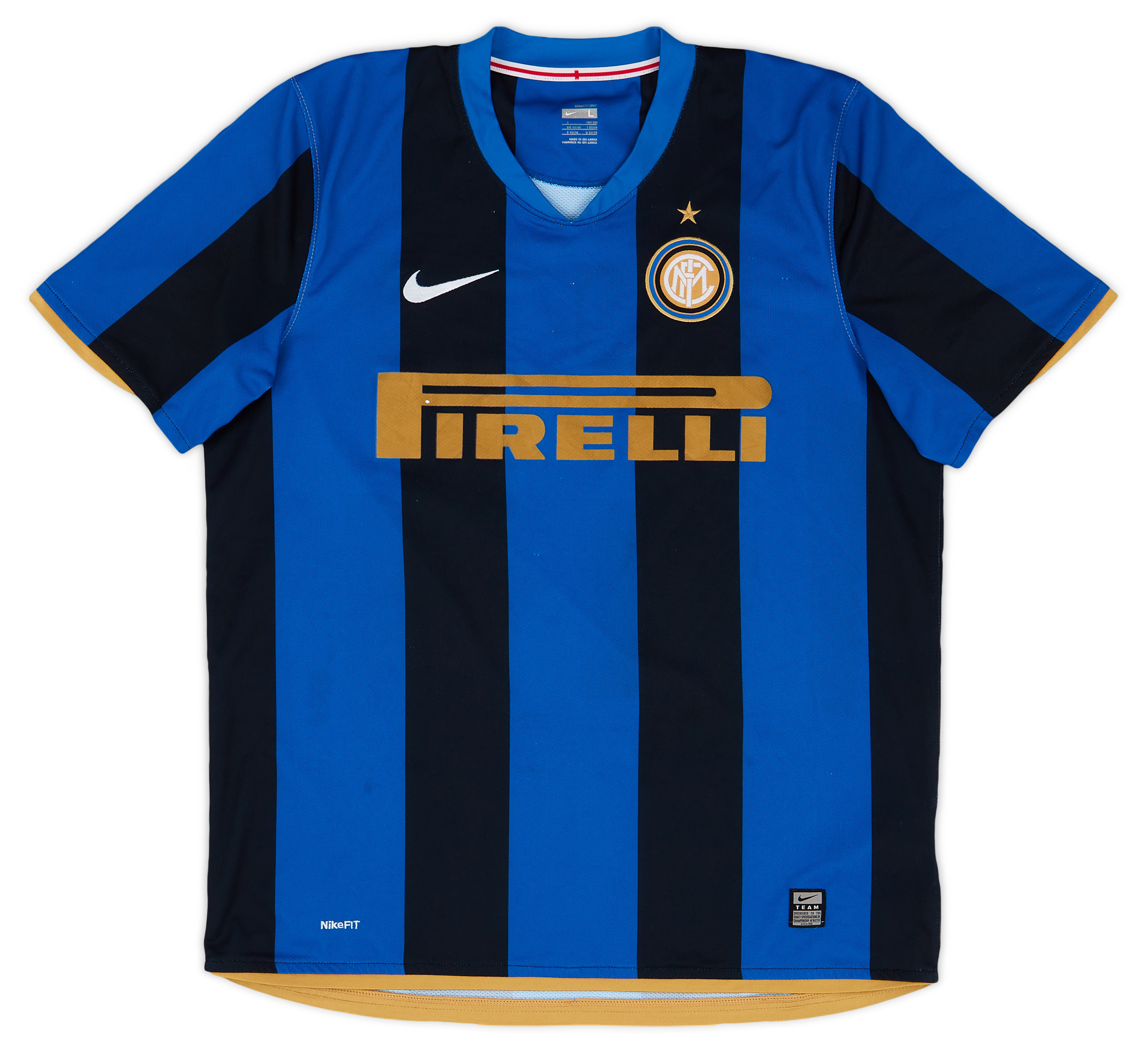 2008-09 Inter Milan Home Shirt - Excellent 8/10 - (L)