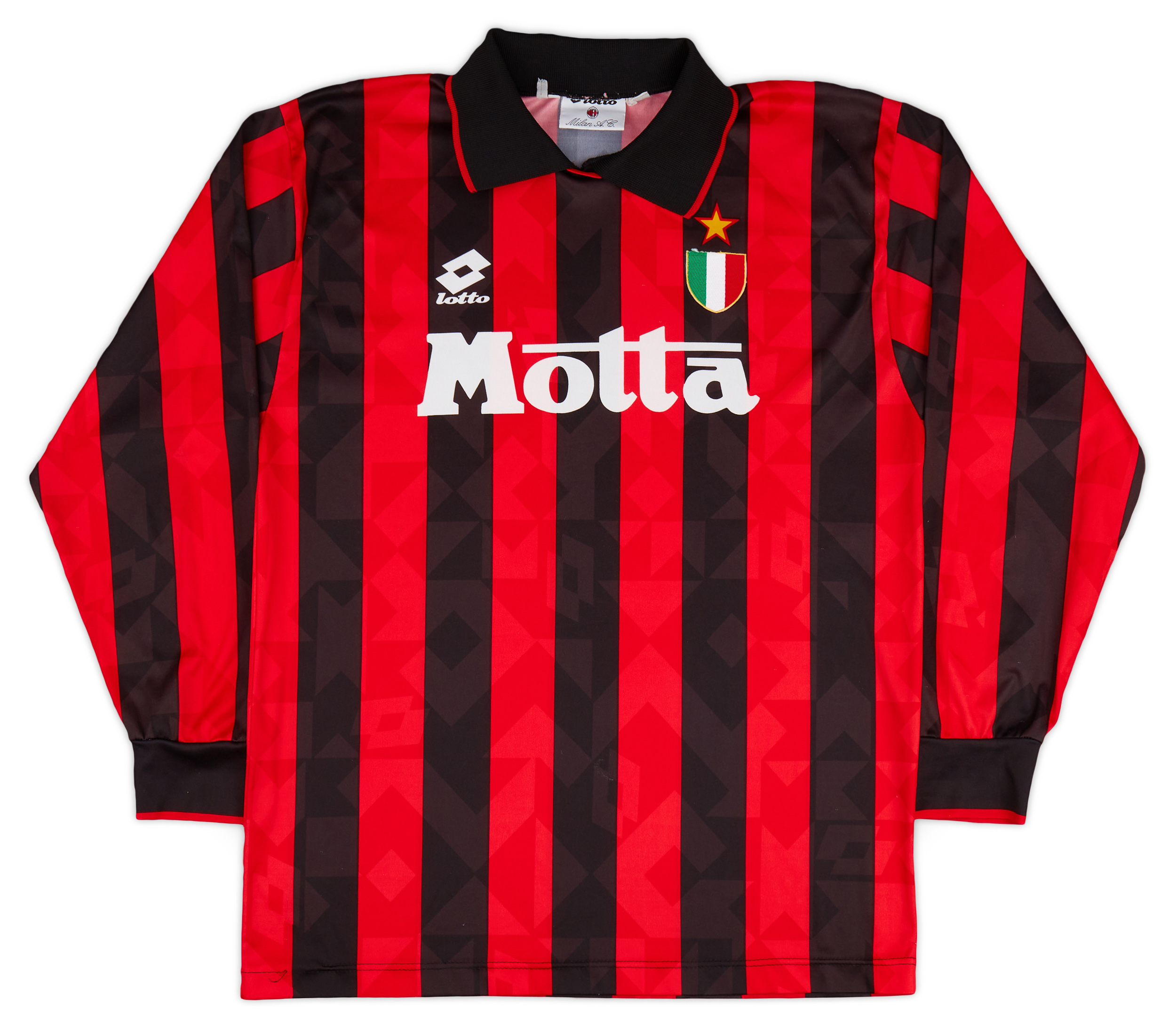 1993-94 AC Milan Home L/S Shirt - Excellent 8/10 - (L)