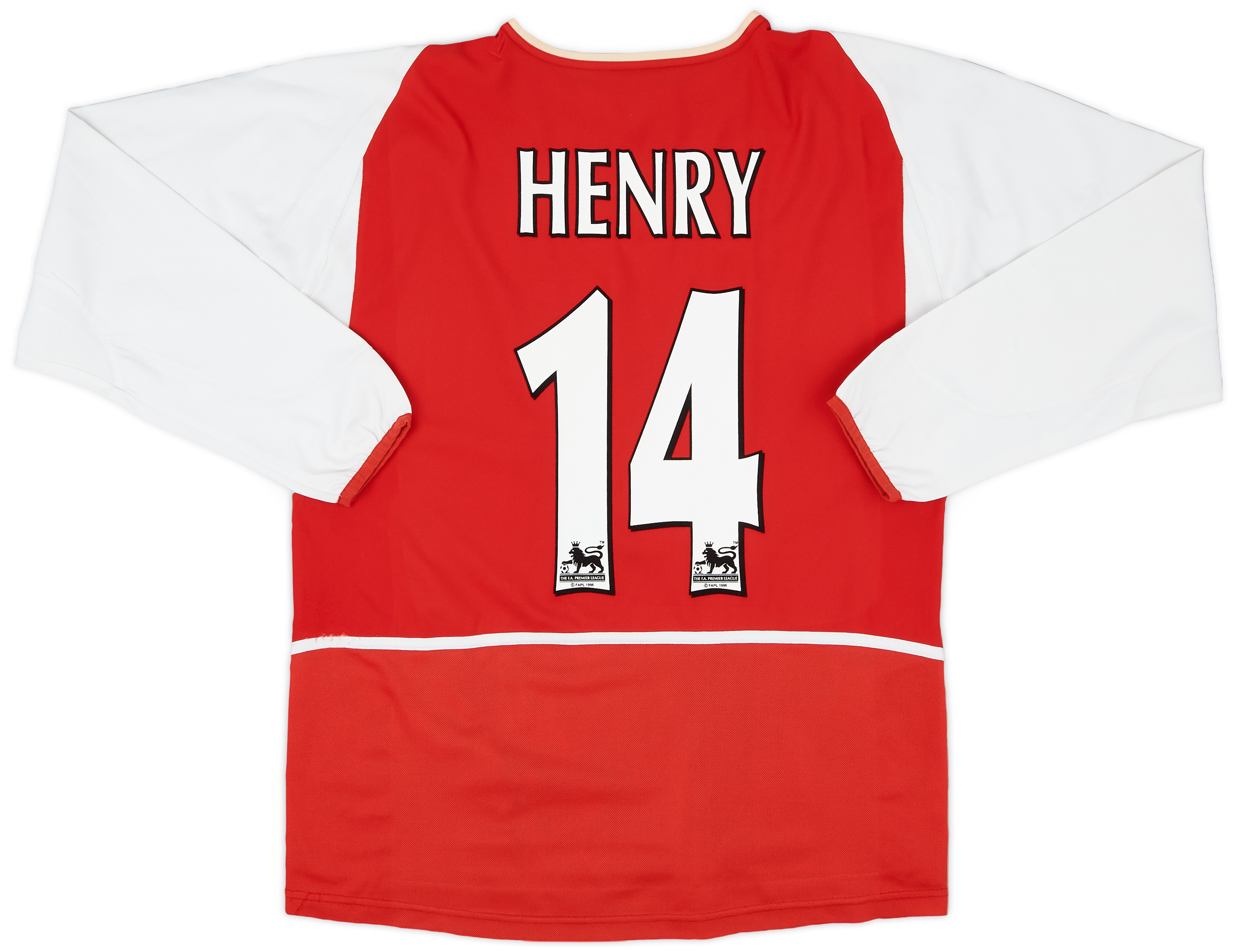 2002-04 Arsenal Home L/S Shirt Henry #14 - 7/10 - (L)
