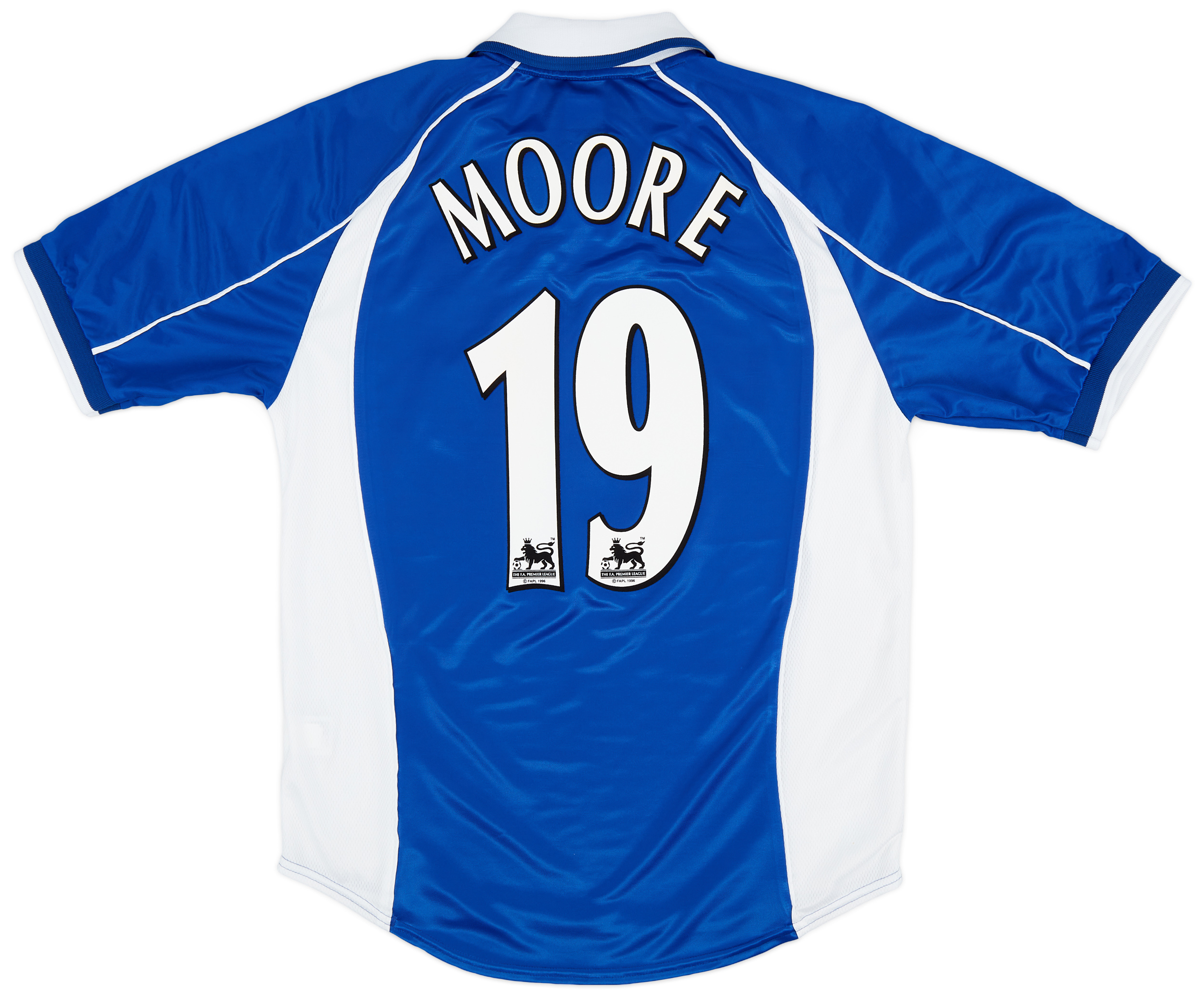 2000-02 Everton Home Shirt Moore #19 - 10/10 - (M)