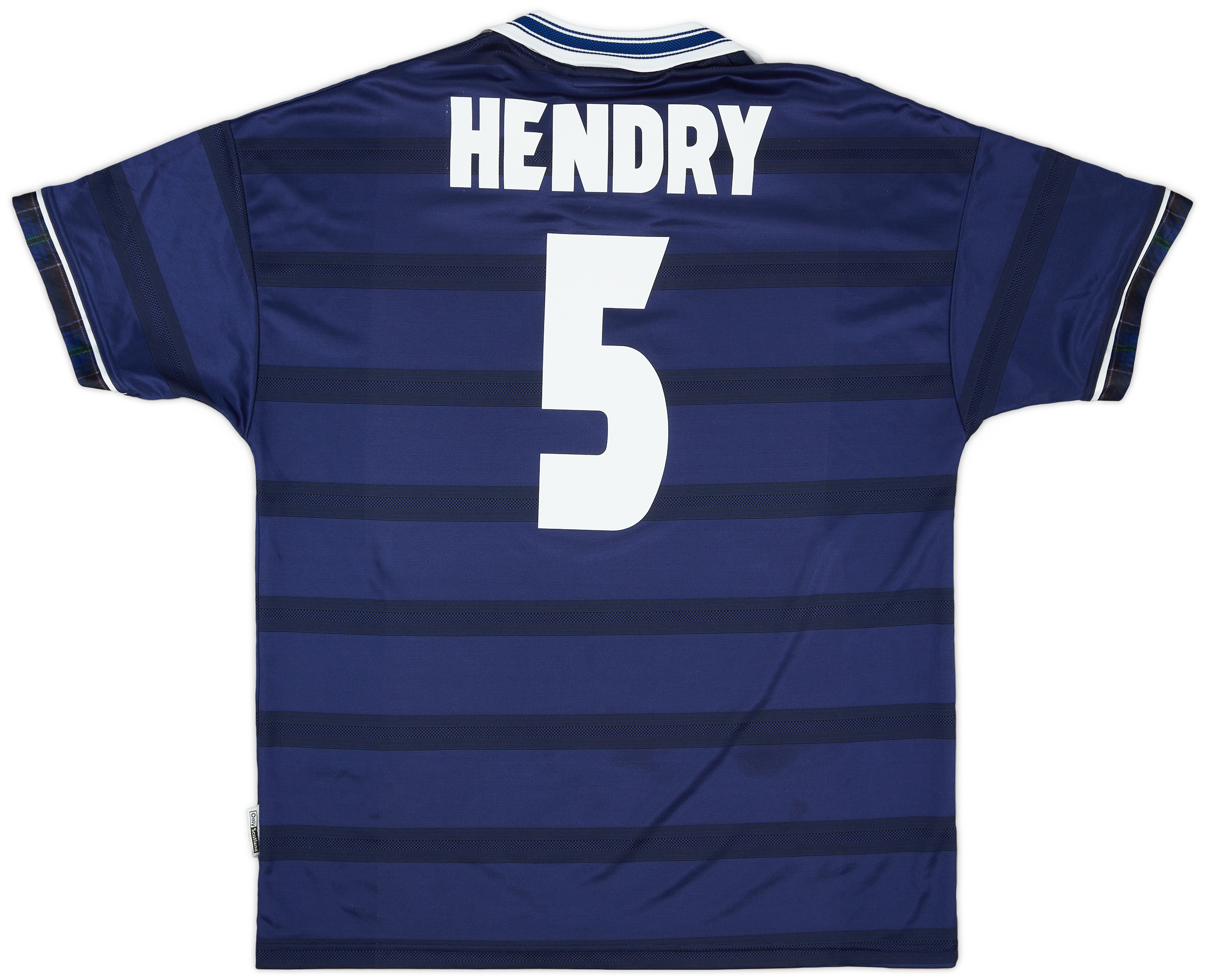 1998-00 Scotland Home Shirt Hendry #5 - 9/10 - (XL)