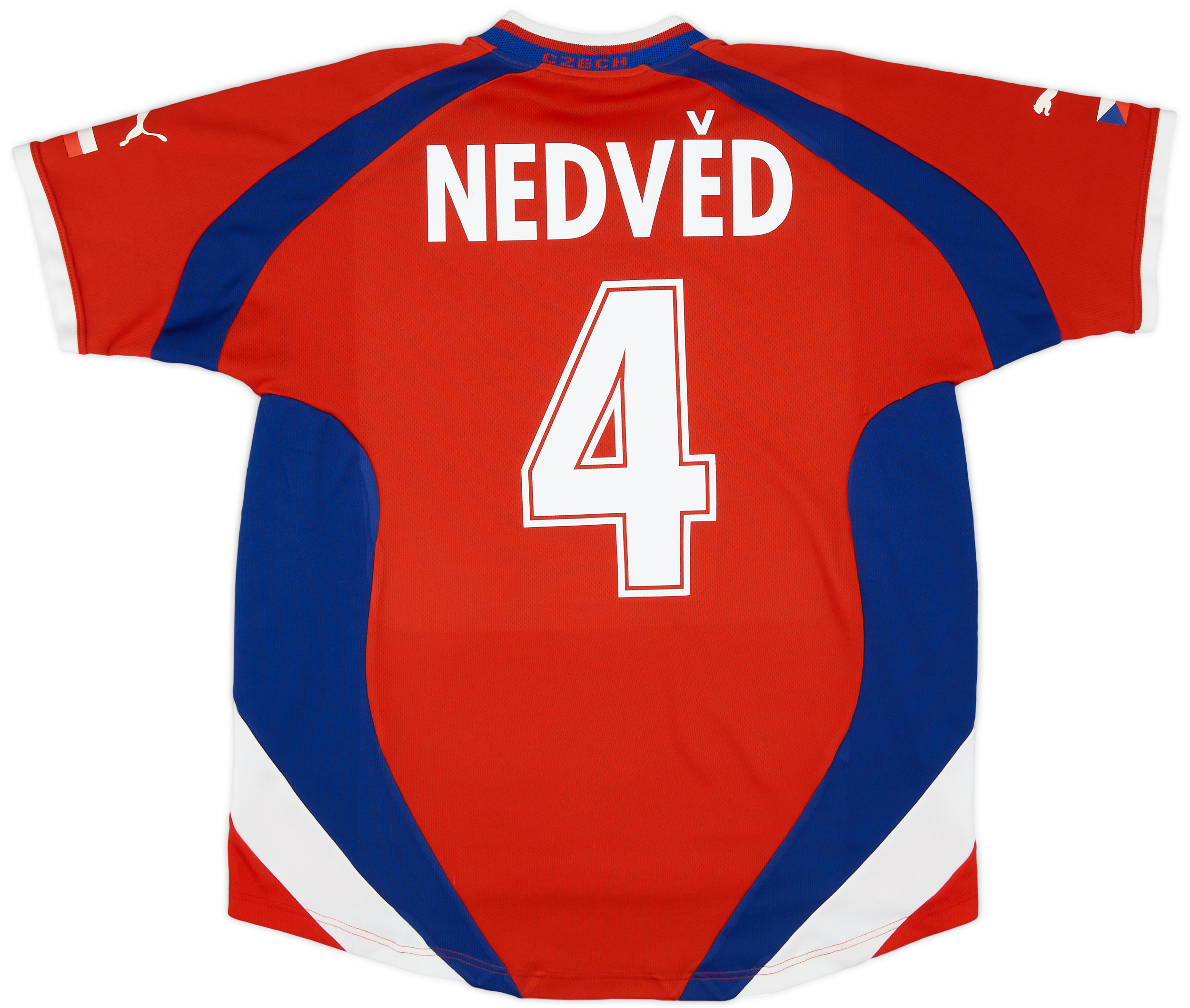 2000-02 Czech Republic Home Shirt Nedved #4 - 9/10 - (XL)