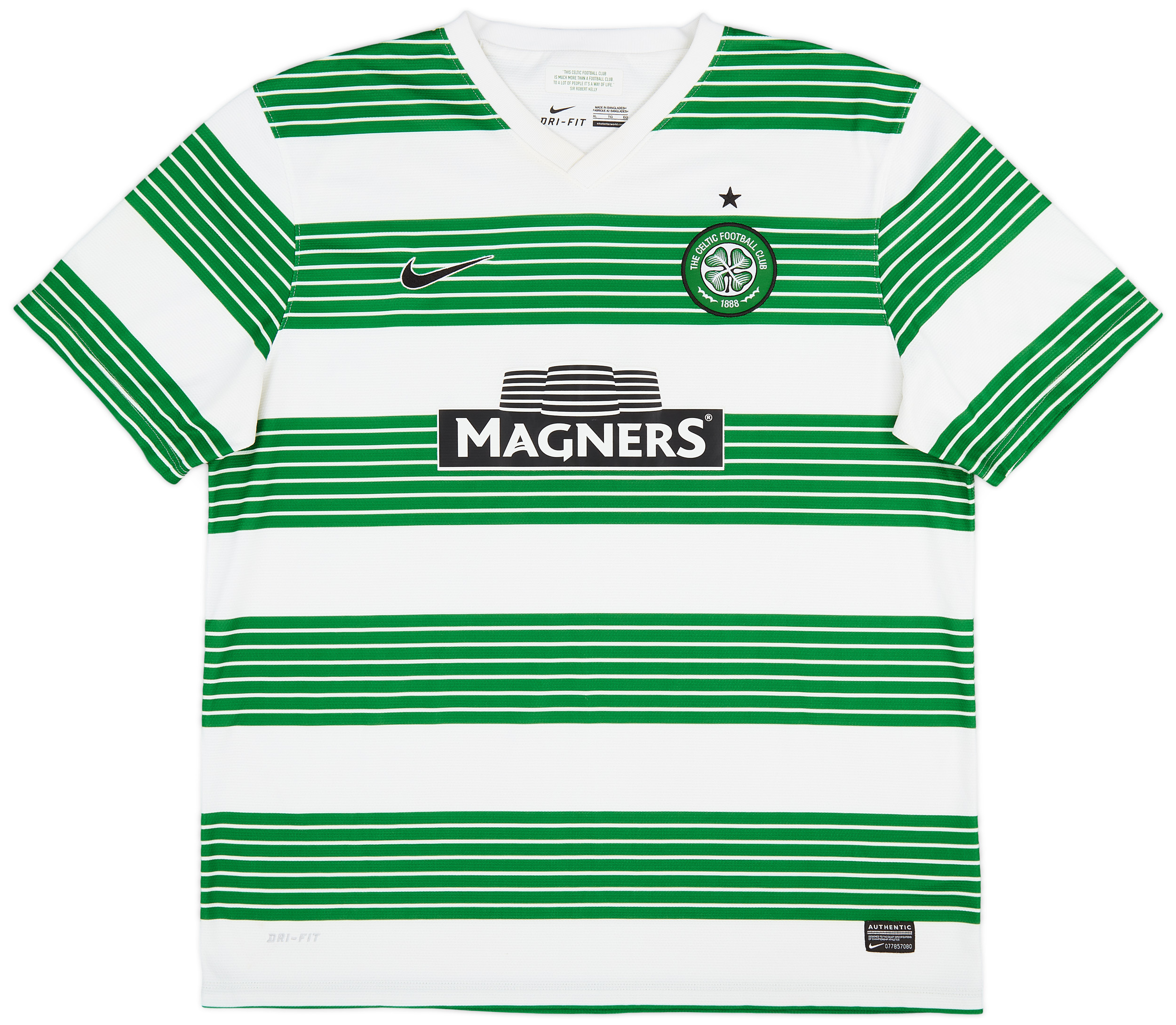 2013-15 Celtic Home Shirt - 9/10 - (XL)