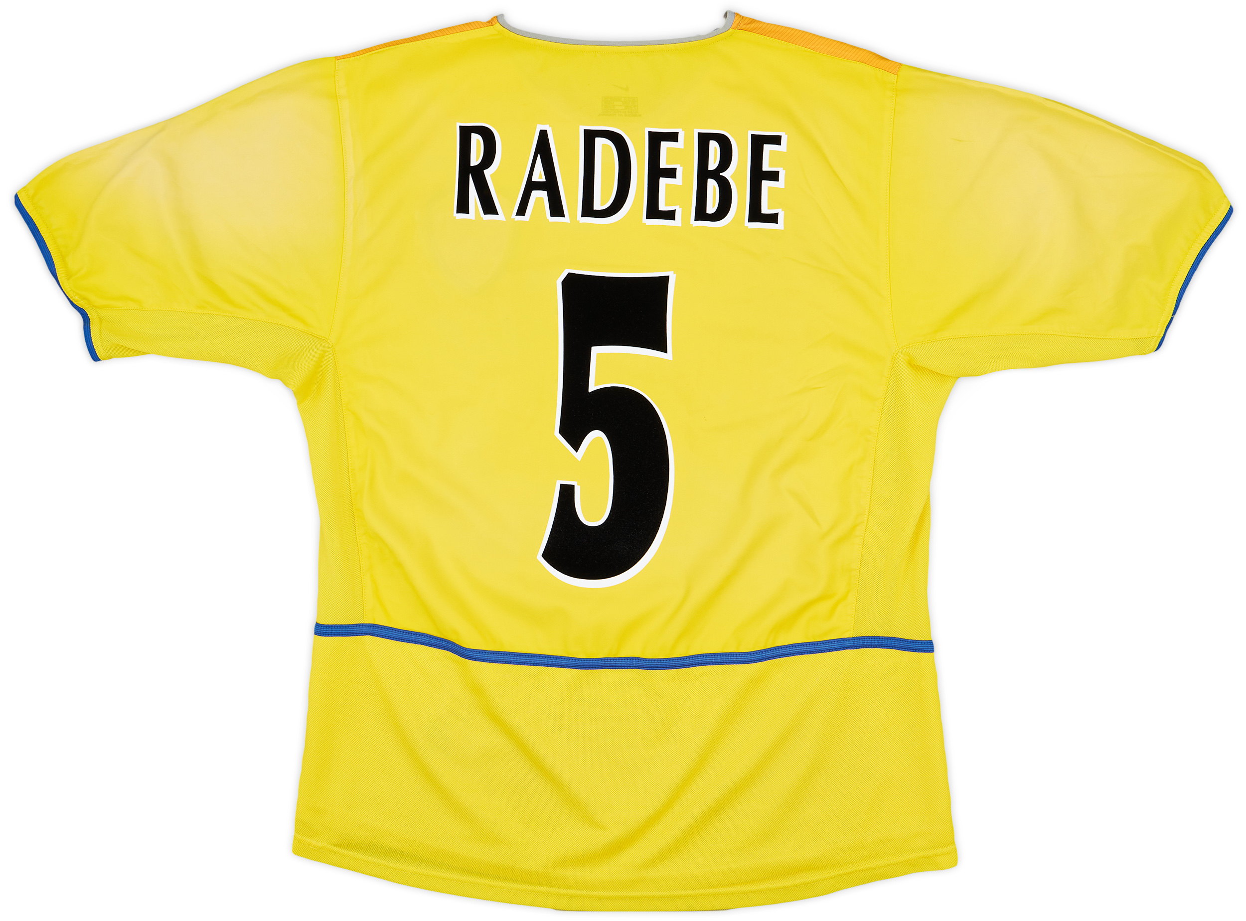 2002-03 Leeds United Away Shirt Radebe #5 - 5/10 - (M)