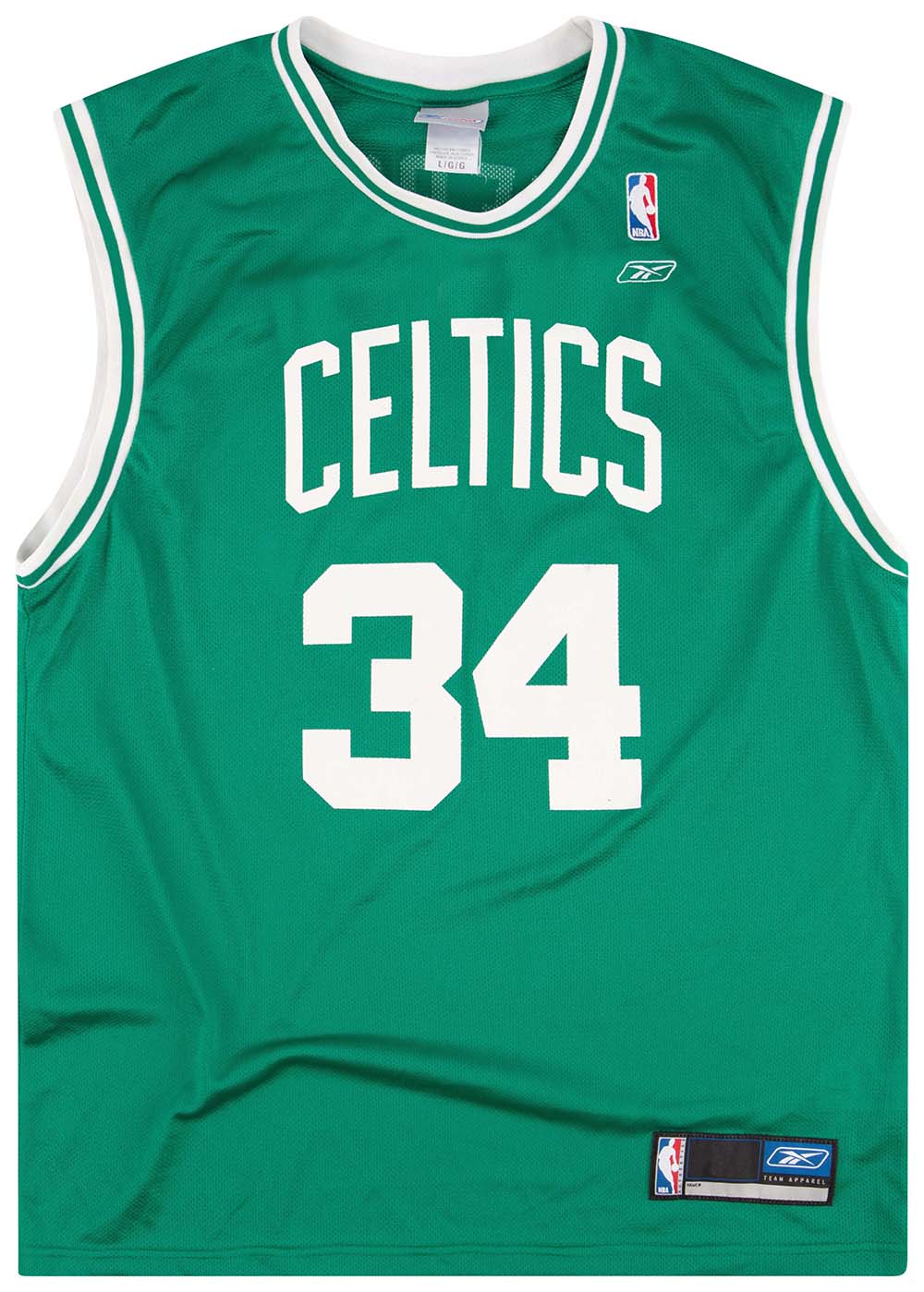 2002-06 Boston Celtics Pierce #34 Reebok Jersey (Away) Y