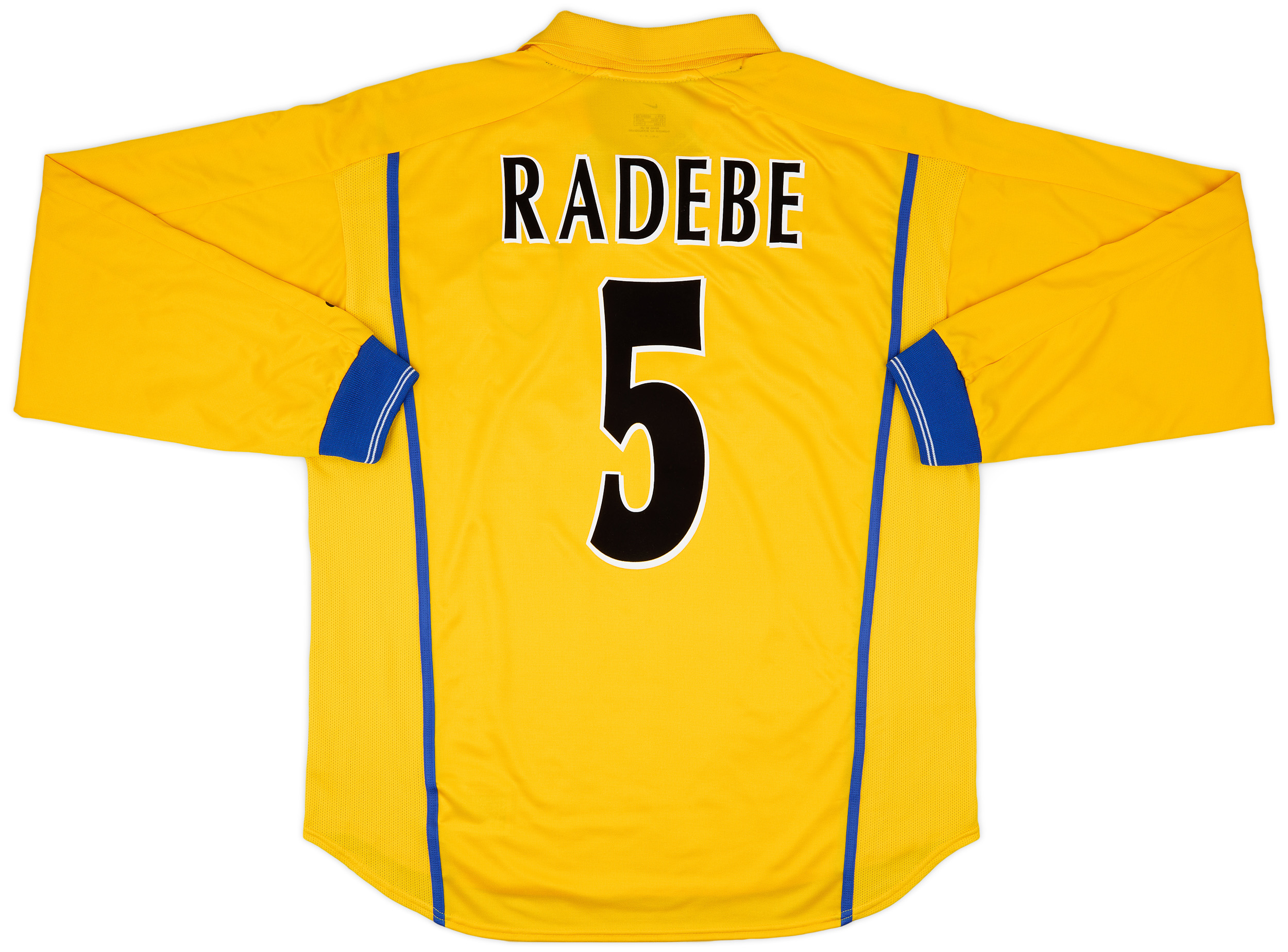 2000-02 Leeds United Away L/S Shirt Radebe #5 - 9/10 - (L)