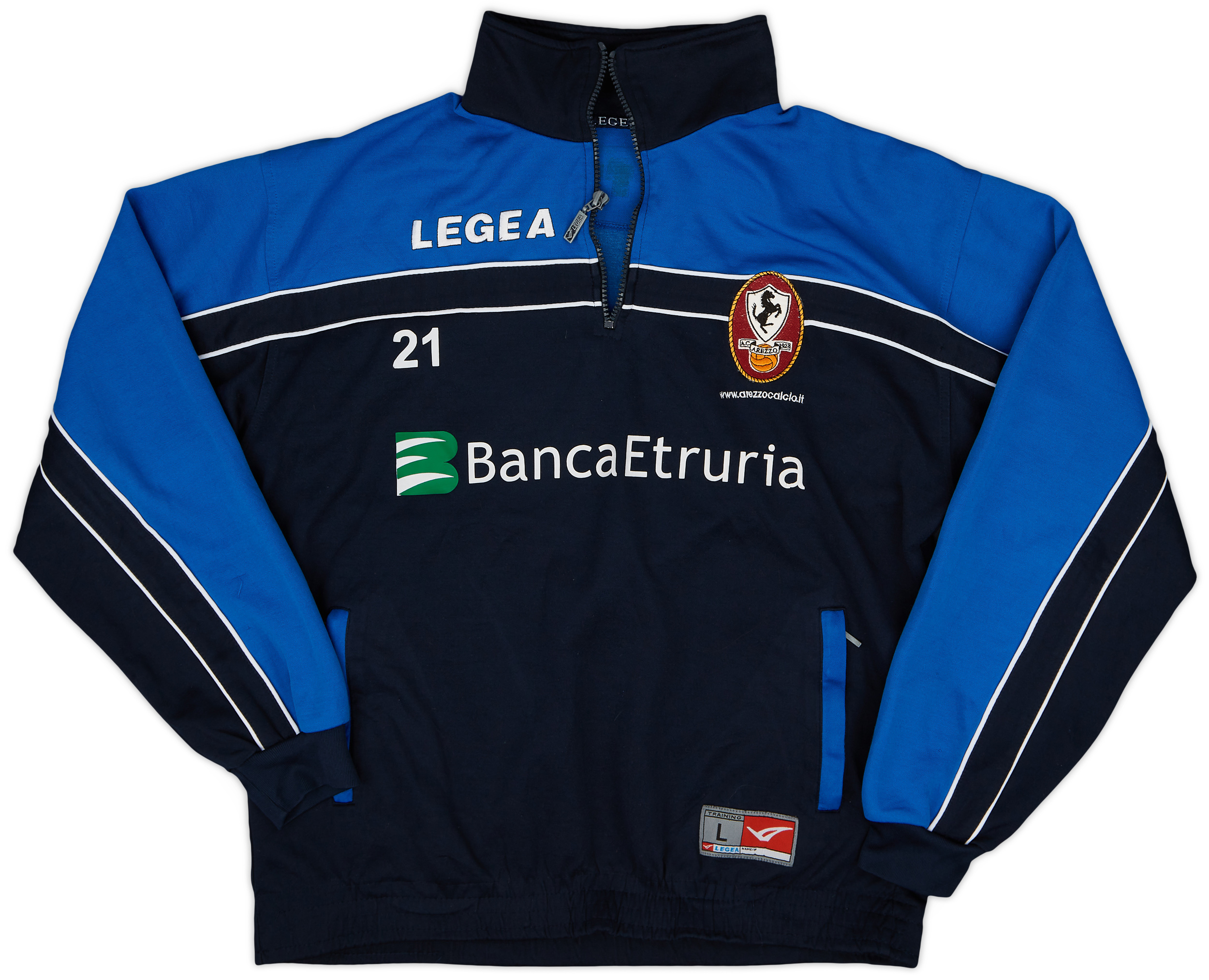 2005-06 Arezzo Legea Player Issue 1/4 Zip Drill Top #21 - 3/10 - (L)