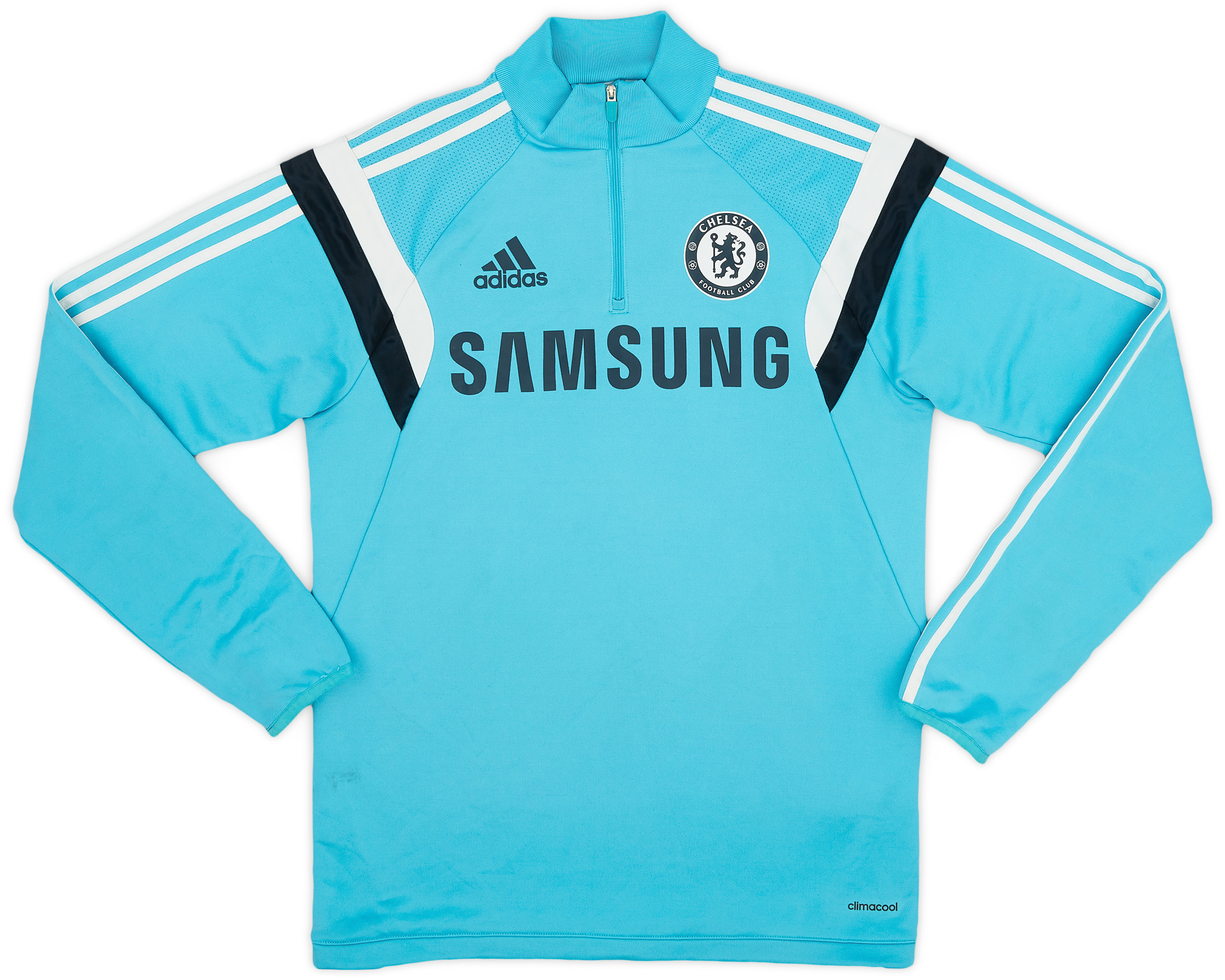 2014-15 Chelsea adidas 1/4 Zip Training Top - 9/10 - (S)