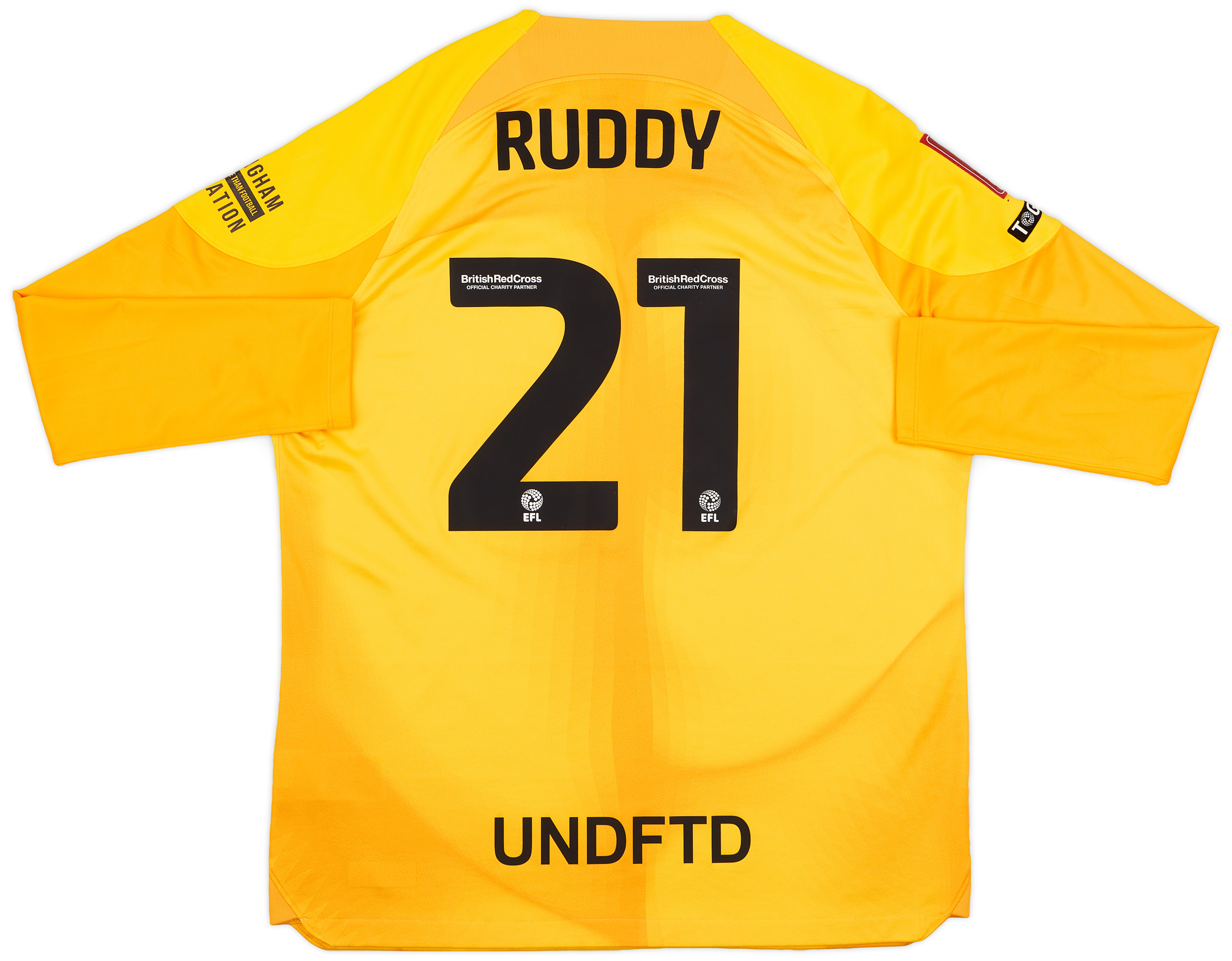 2023-24 Birmingham Match Issue FA Cup GK Shirt Ruddy #21