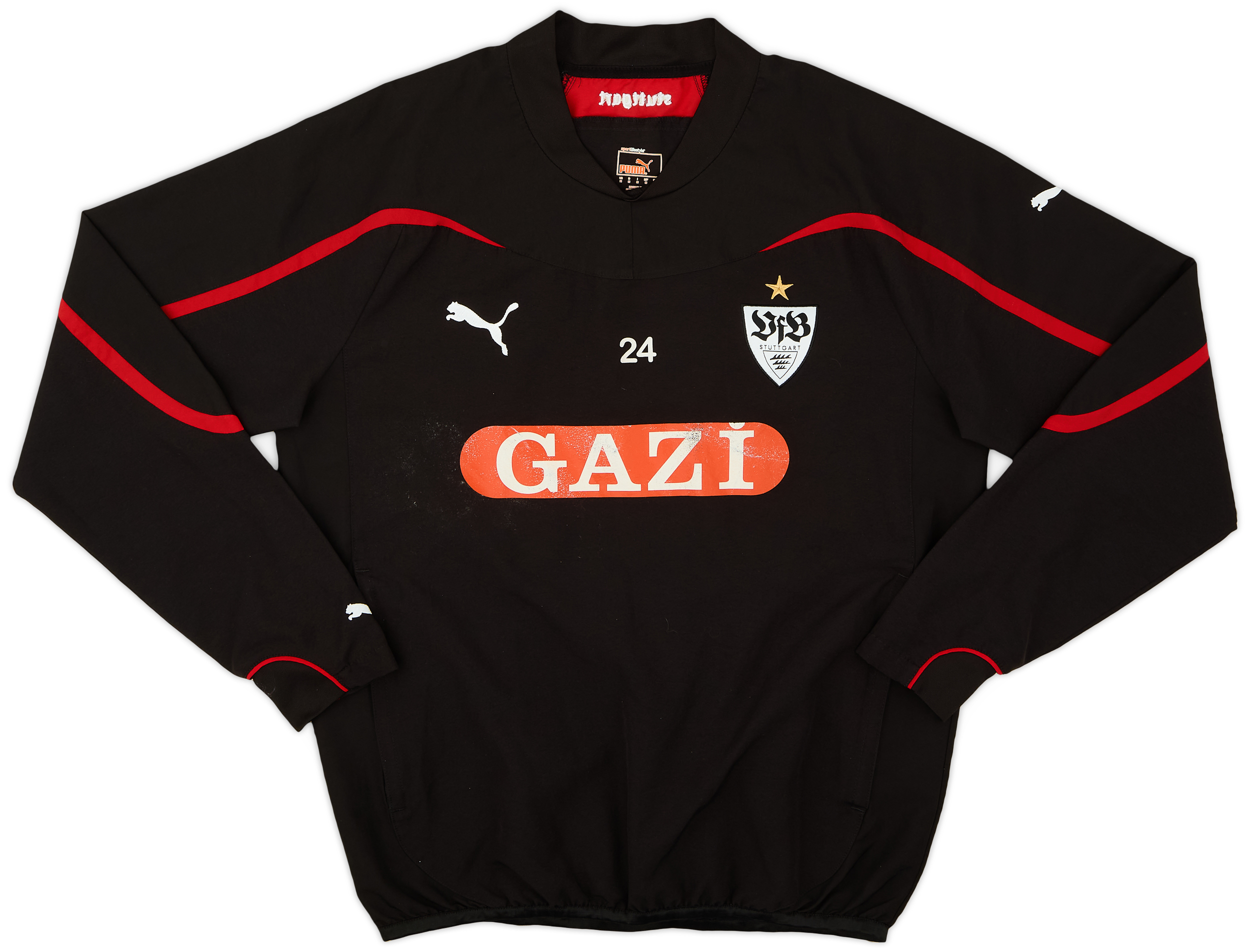 2010-12 Stuttgart Player Issue Puma Drill Top #24 - 5/10 - (M)