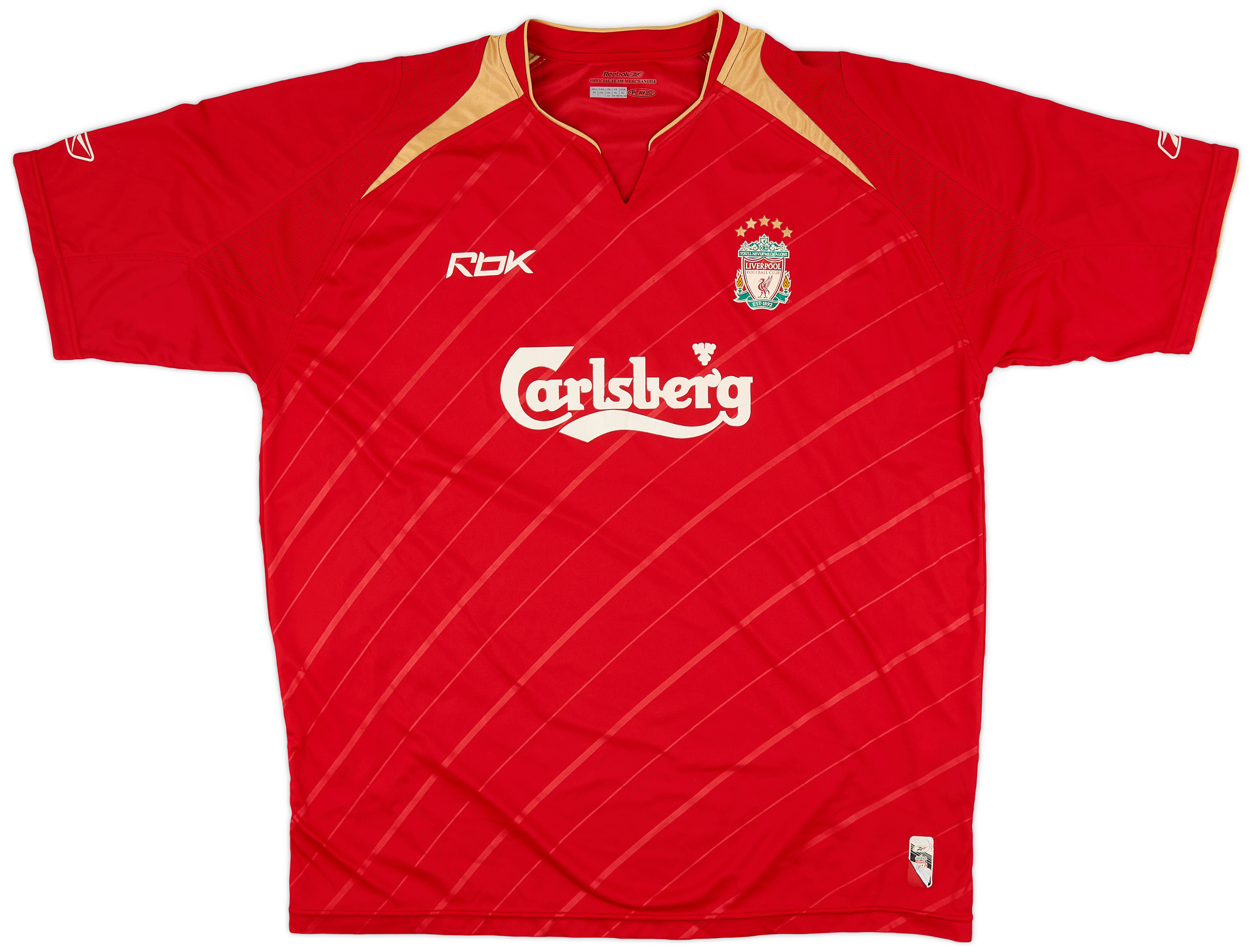 2005-06 Liverpool CL Home Shirt - 7/10 - (XL)