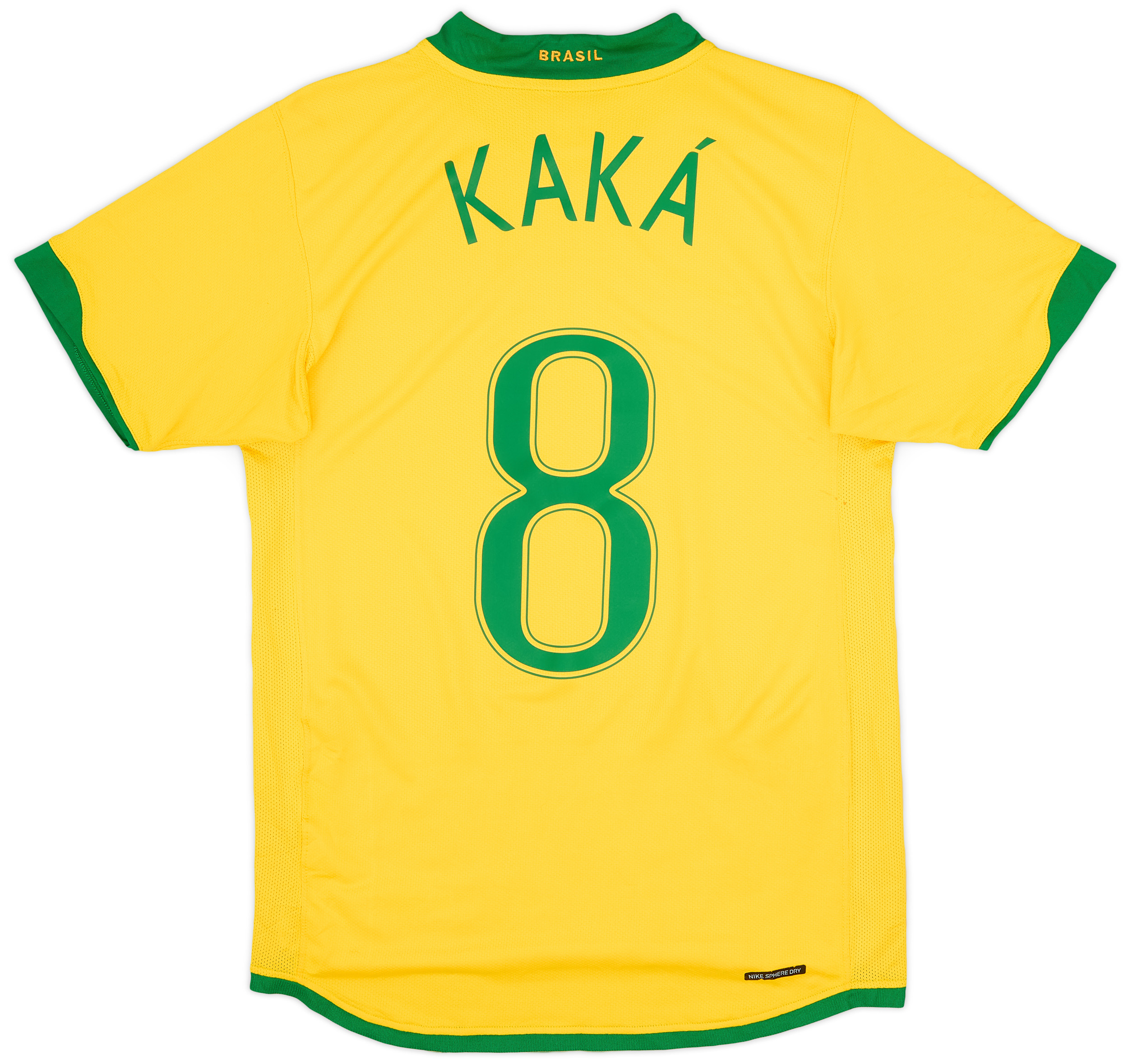 2006-08 Brazil Home Shirt Kaka #8 - 6/10 - (S)