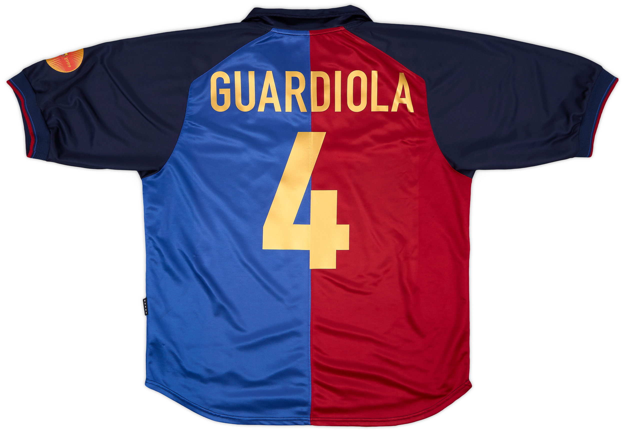1999-00 Barcelona Centenary Home Shirt Guardiola #4 - 8/10 - (L)