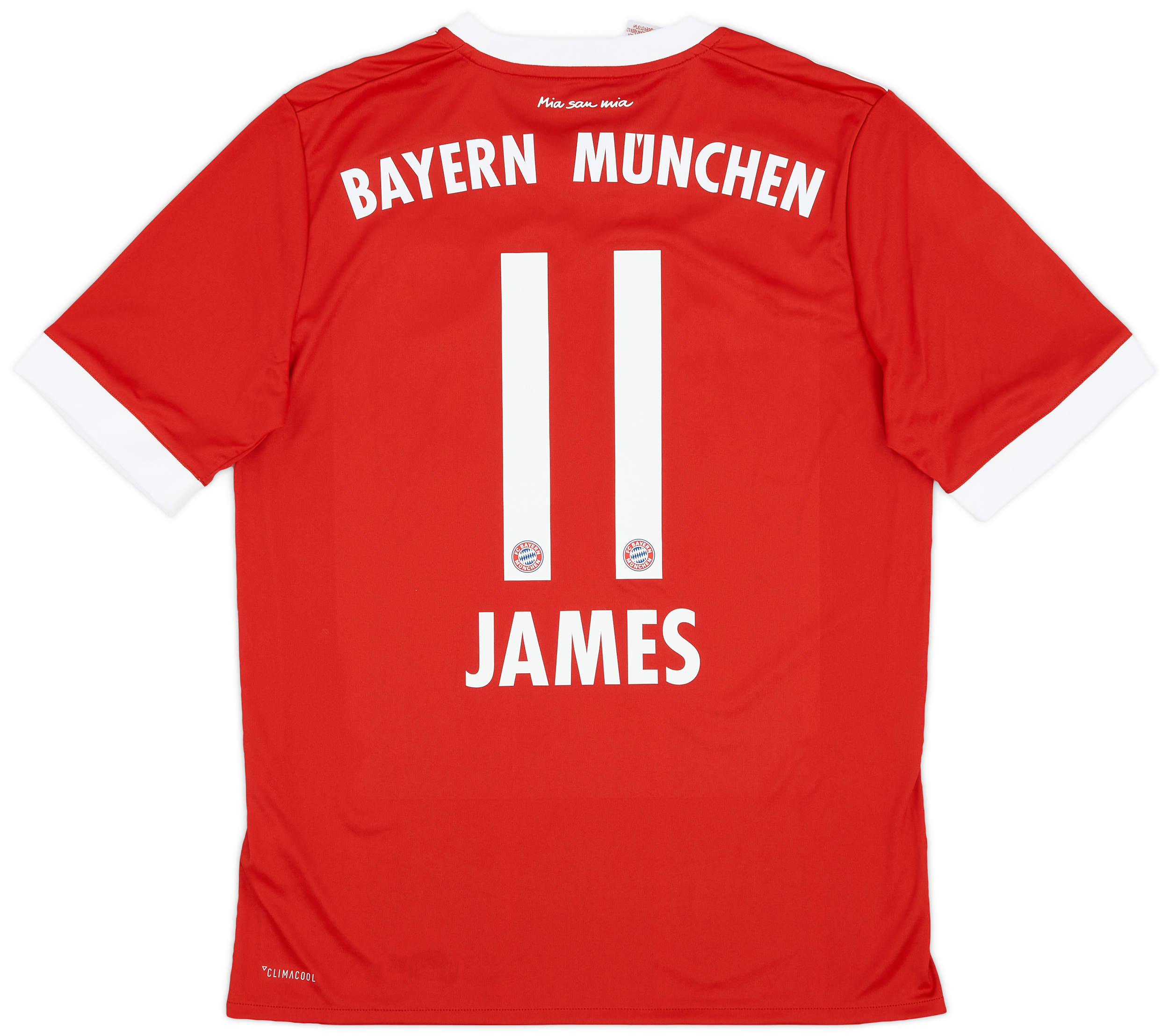 2017-18 Bayern Munich Home Shirt James #11 - 9/10 - (XL.Boys)