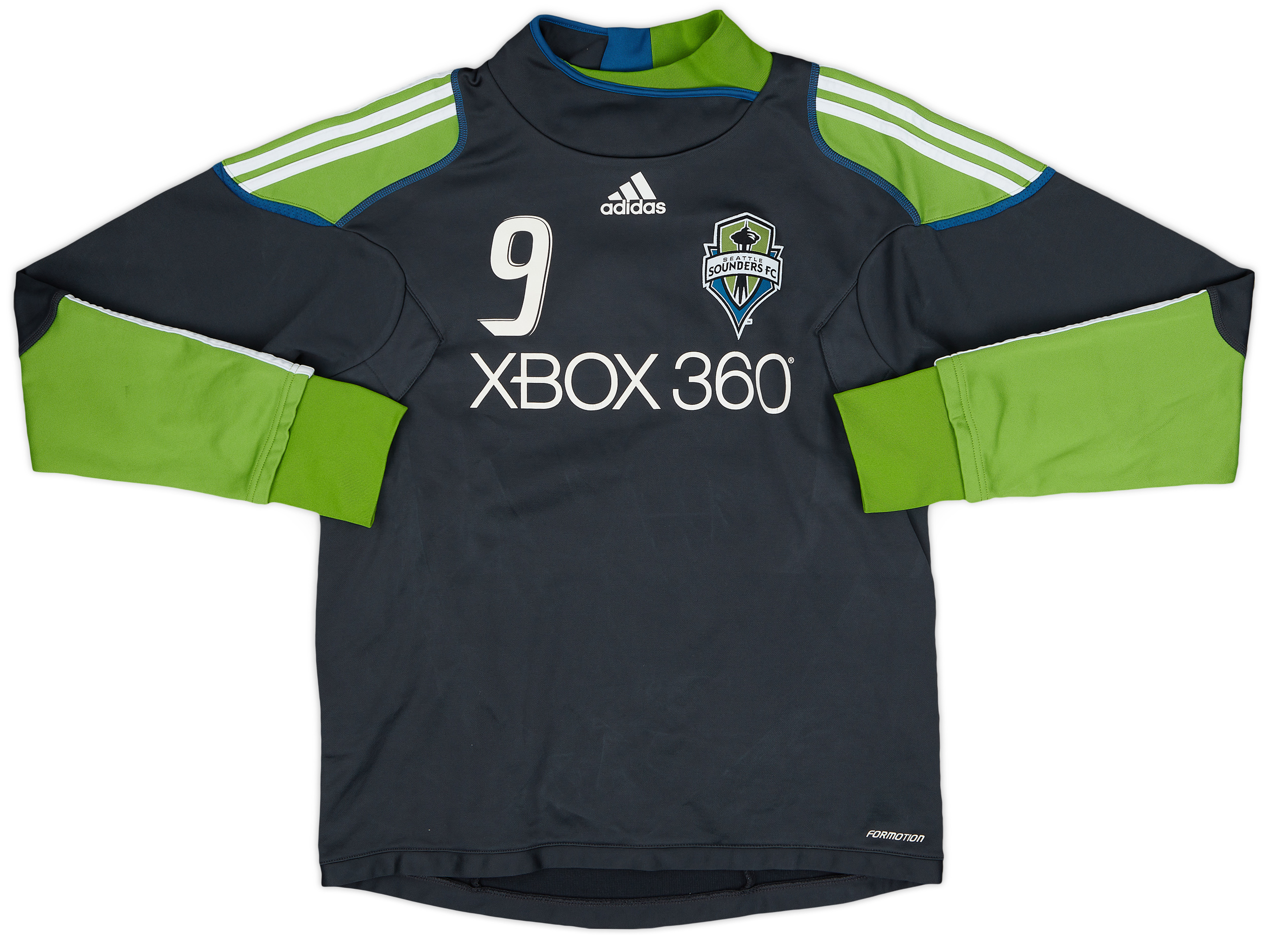 2009-10 Seattle Sounders adidas Player Issue Sweat Top #9 - 9/10 - (M)