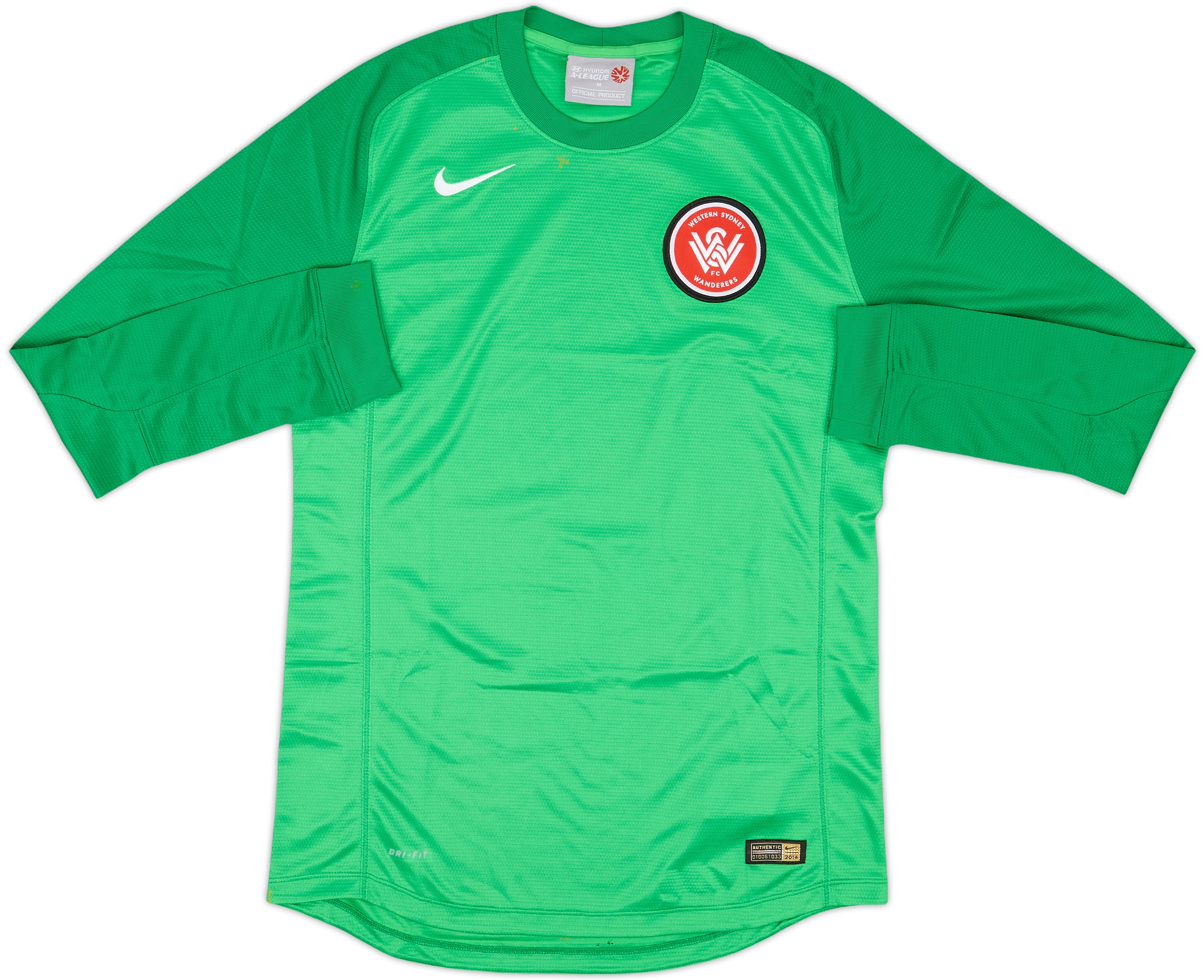 2015-16 Western Sydney Wanderers Authentic GK Shirt - 6/10 - (M)