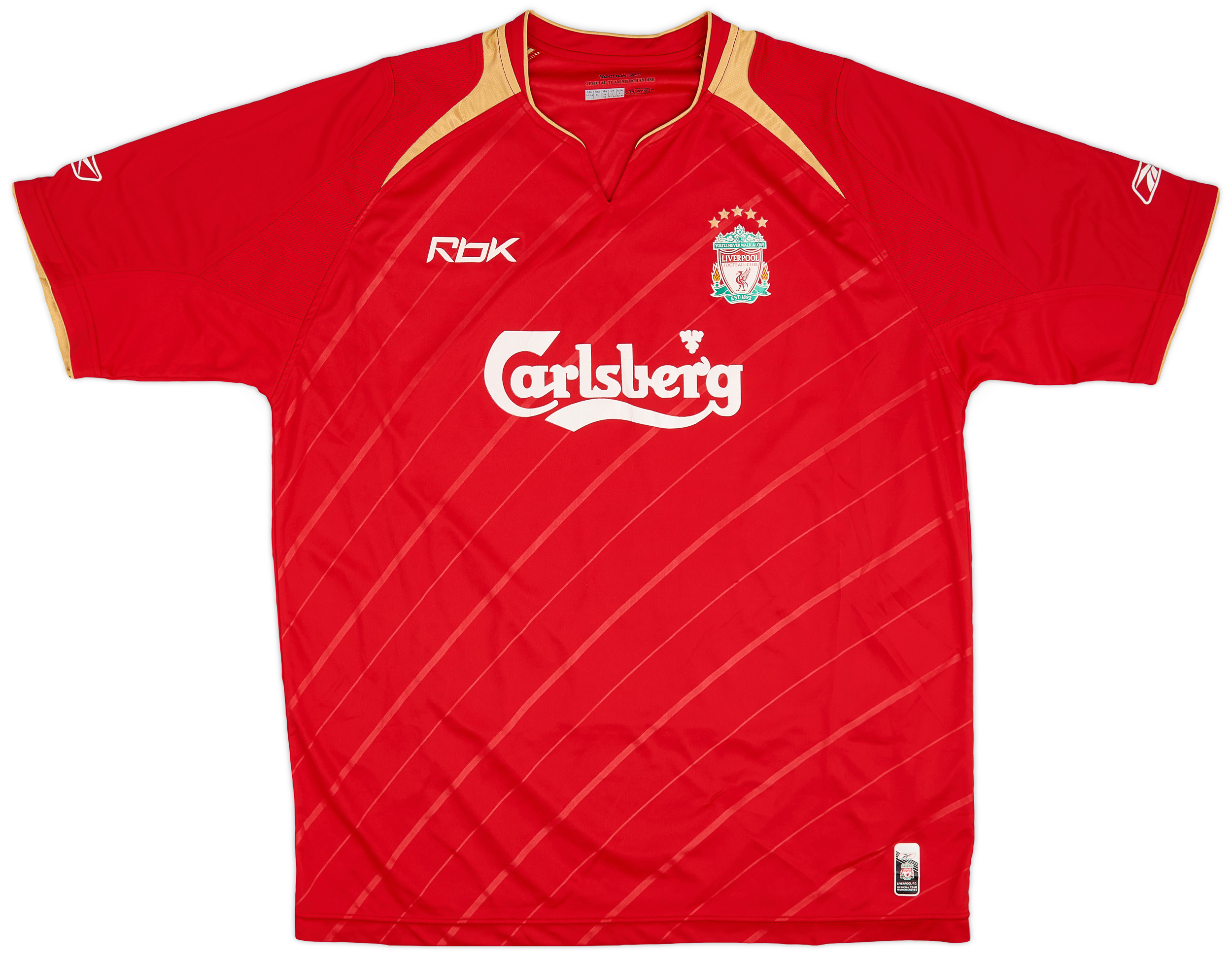 2005-06 Liverpool CL Home Shirt - 7/10 - (L)