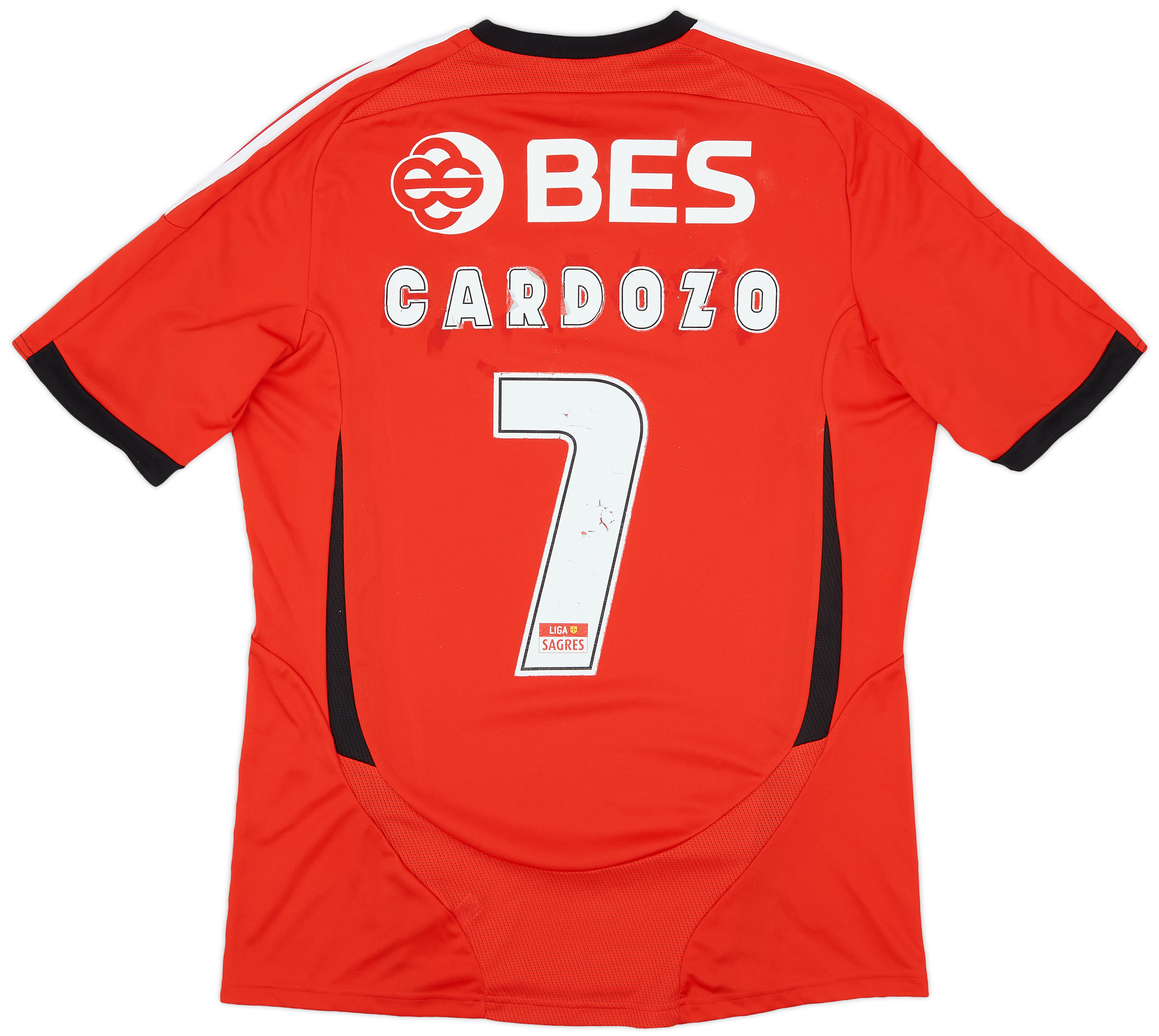 2008-09 Benfica Home Shirt Cardozo #7 - 3/10 - (M)