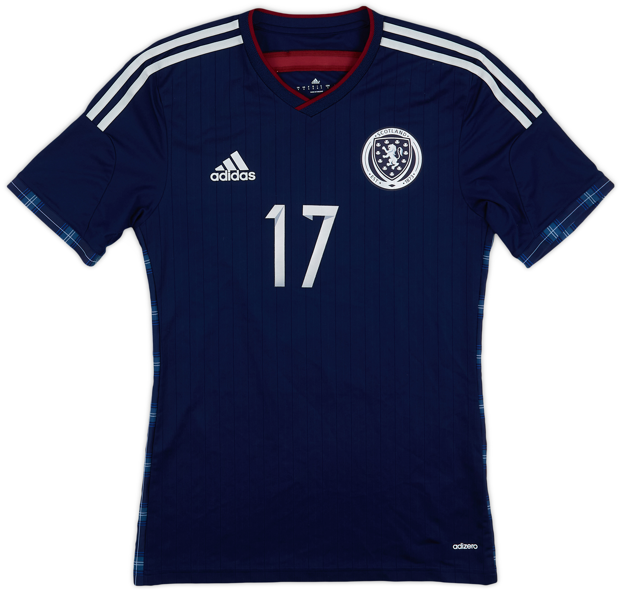 2014-15 Scotland Player Issue Home Shirt #17 - 10/10 - (S)
