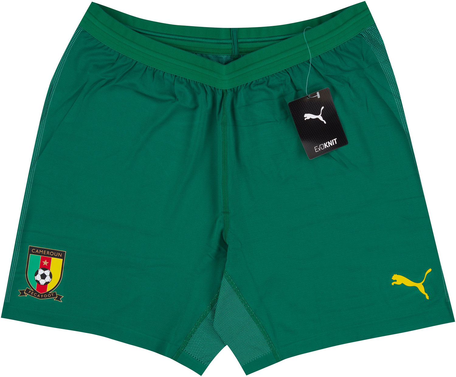 2018-19 Cameroon EvoKnit Player Issue Home Shorts - NEW