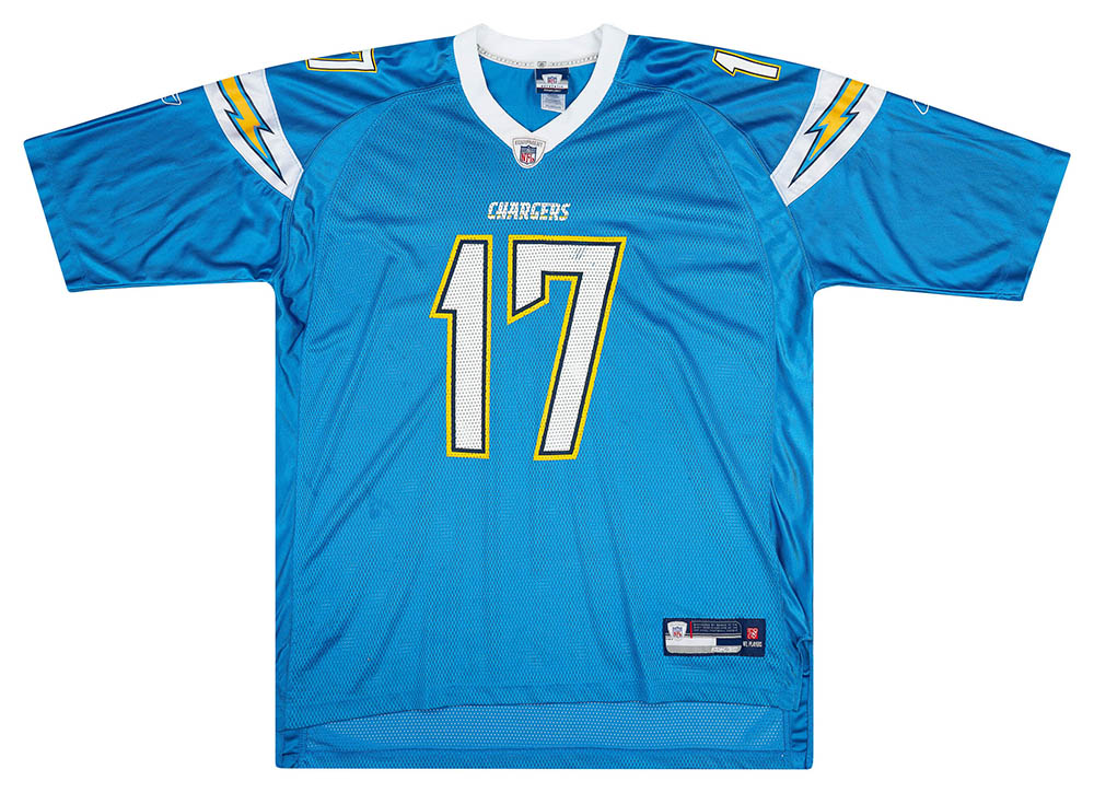 2007 San Diego Chargers Rivers #17 Reebok On Field Alternate Jersey ...