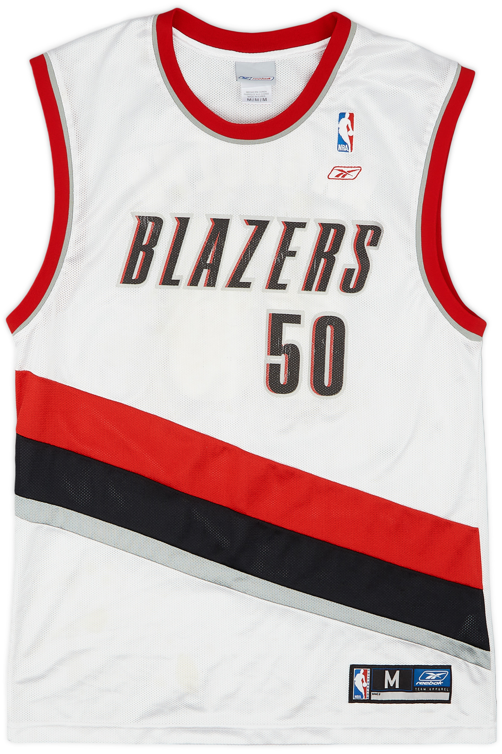 2002-06 Portland Trail Blazers Randolph #50 Reebok Away Jersey (Good) M