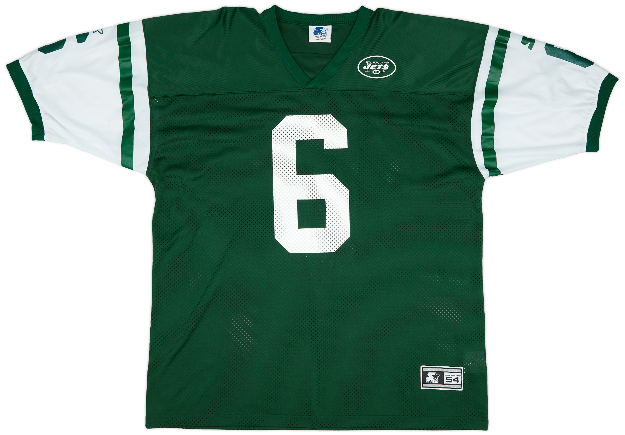 1998 New York Jets Lucas #6 Starter Home Jersey (Excellent) XXL