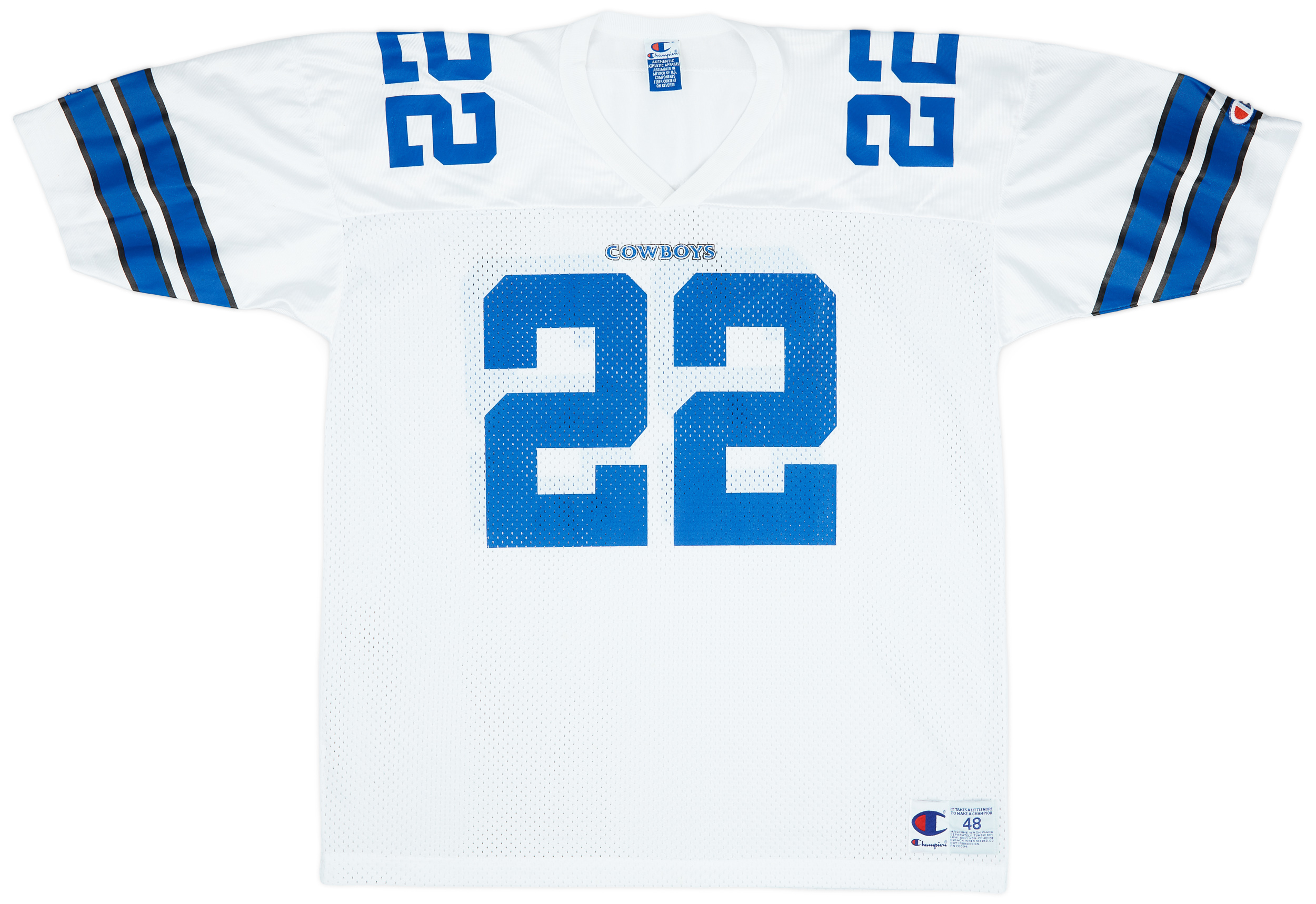 1996-97 Dallas Cowboys Smith #22 Champion Away Jersey (Excellent) XL