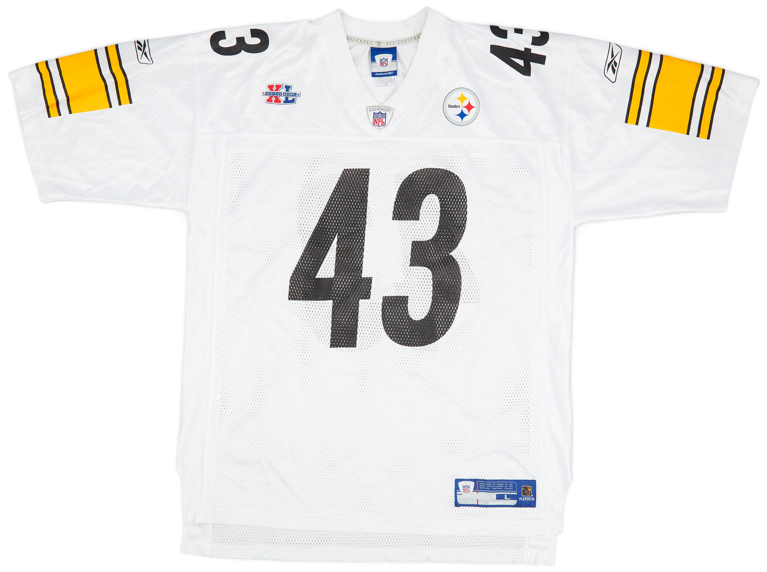 2006 Pittsburgh Steelers Polamalu #43 Reebok On Field Away Jersey ...