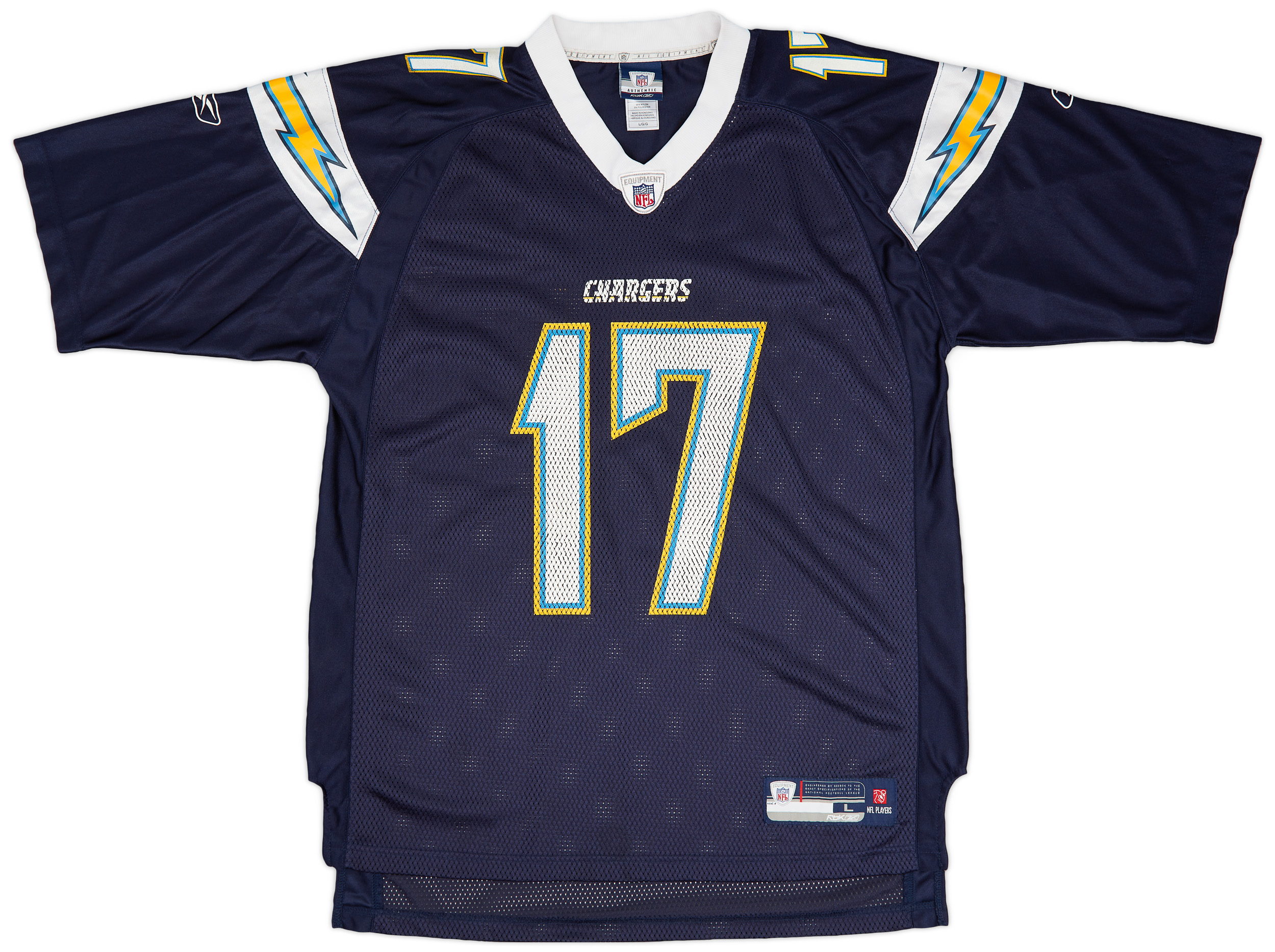 2007 San Diego Chargers Rivers #17 Reebok On Field Home Jersey (Very ...