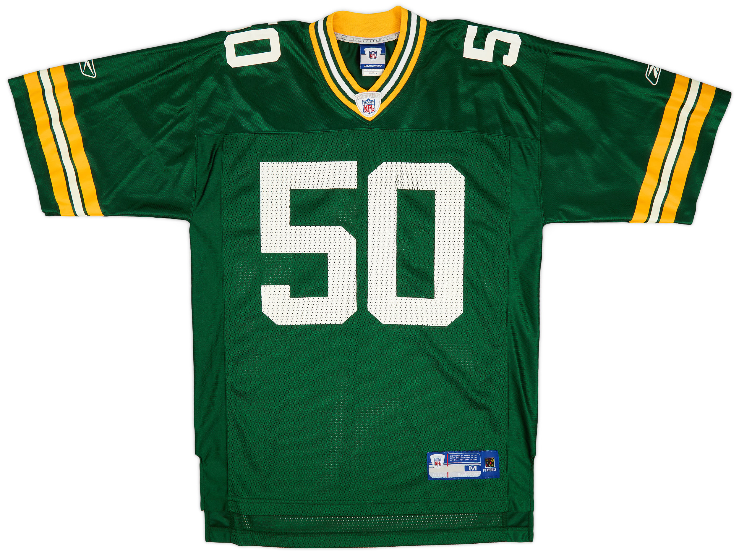 2006 Green Bay Packers Hawk #50 Reebok On Field Home Jersey (Excellent) M