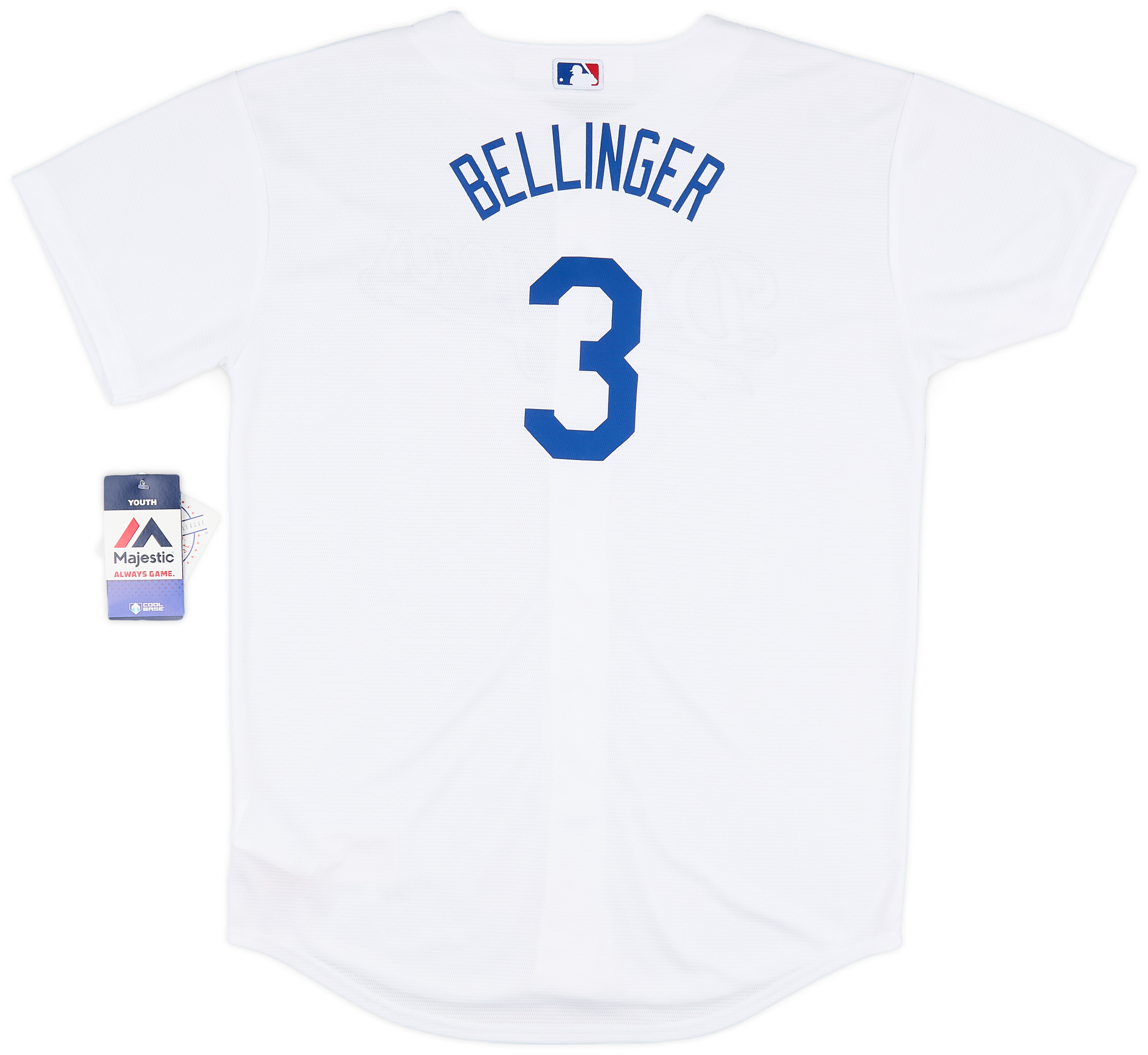2017-19 LA Dodgers Bellinger #3 Majestic Home Jersey (XL.Kids)