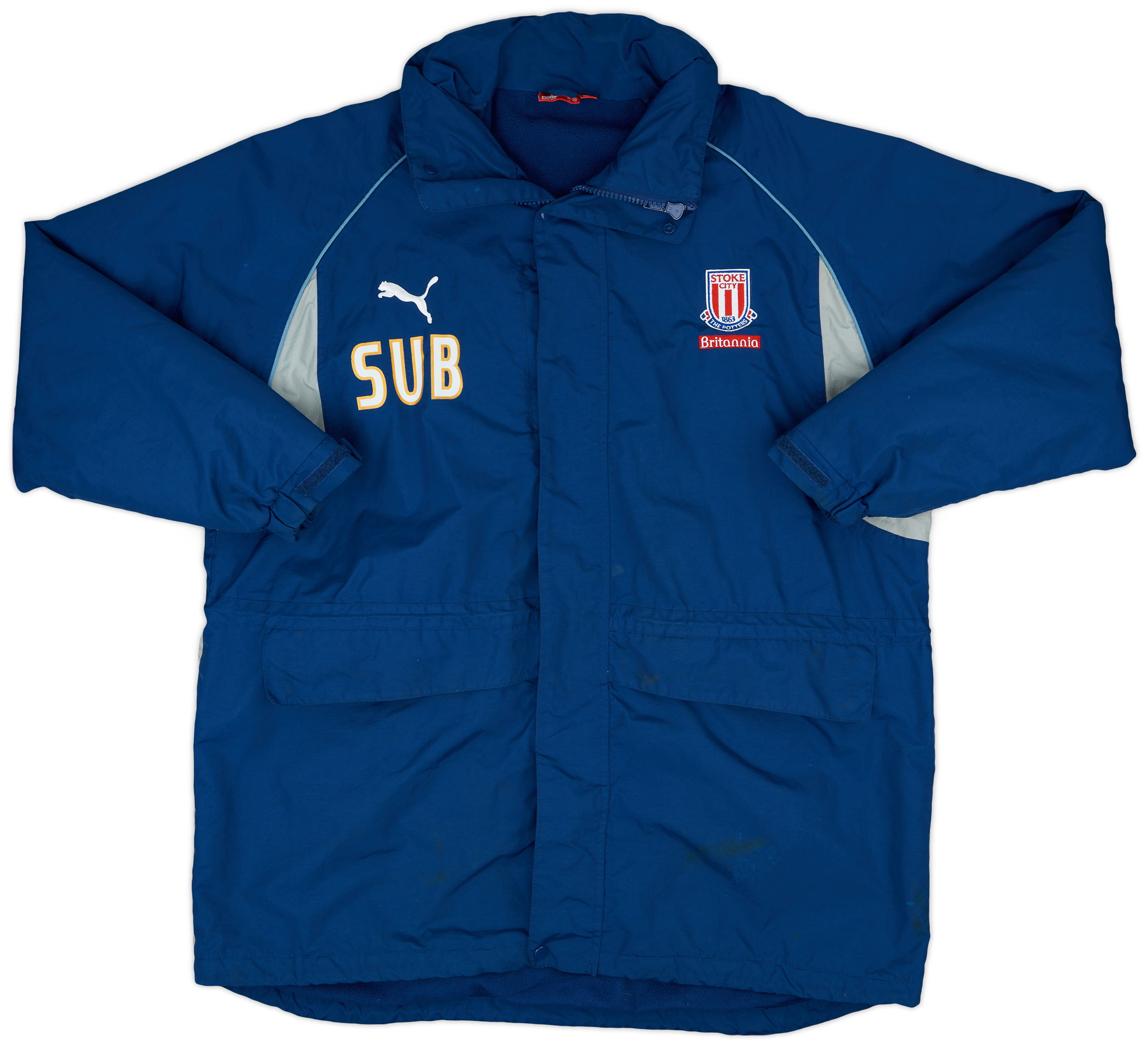 2007-08 Stoke City Player Issue Puma Padded Bench Coat - 4/10 - (XL)