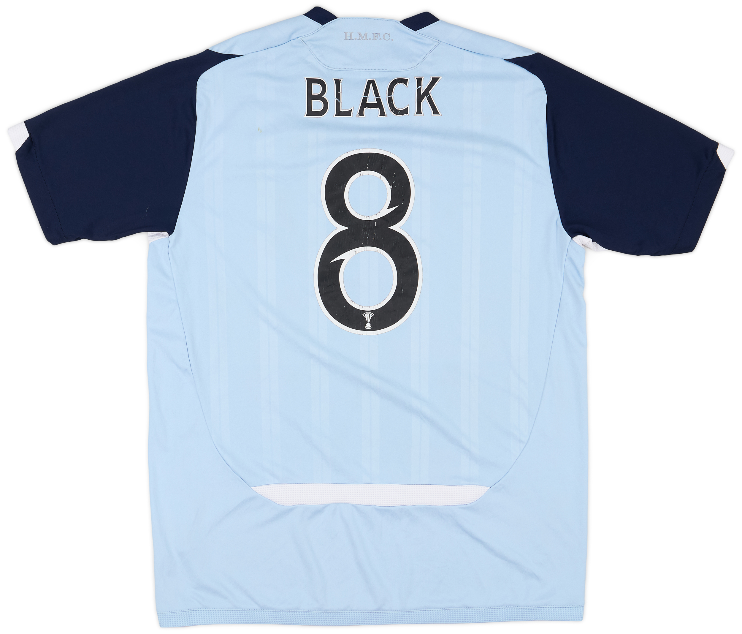 2009-10 Hearts Away Shirt Black #8 - 4/10 - (L)