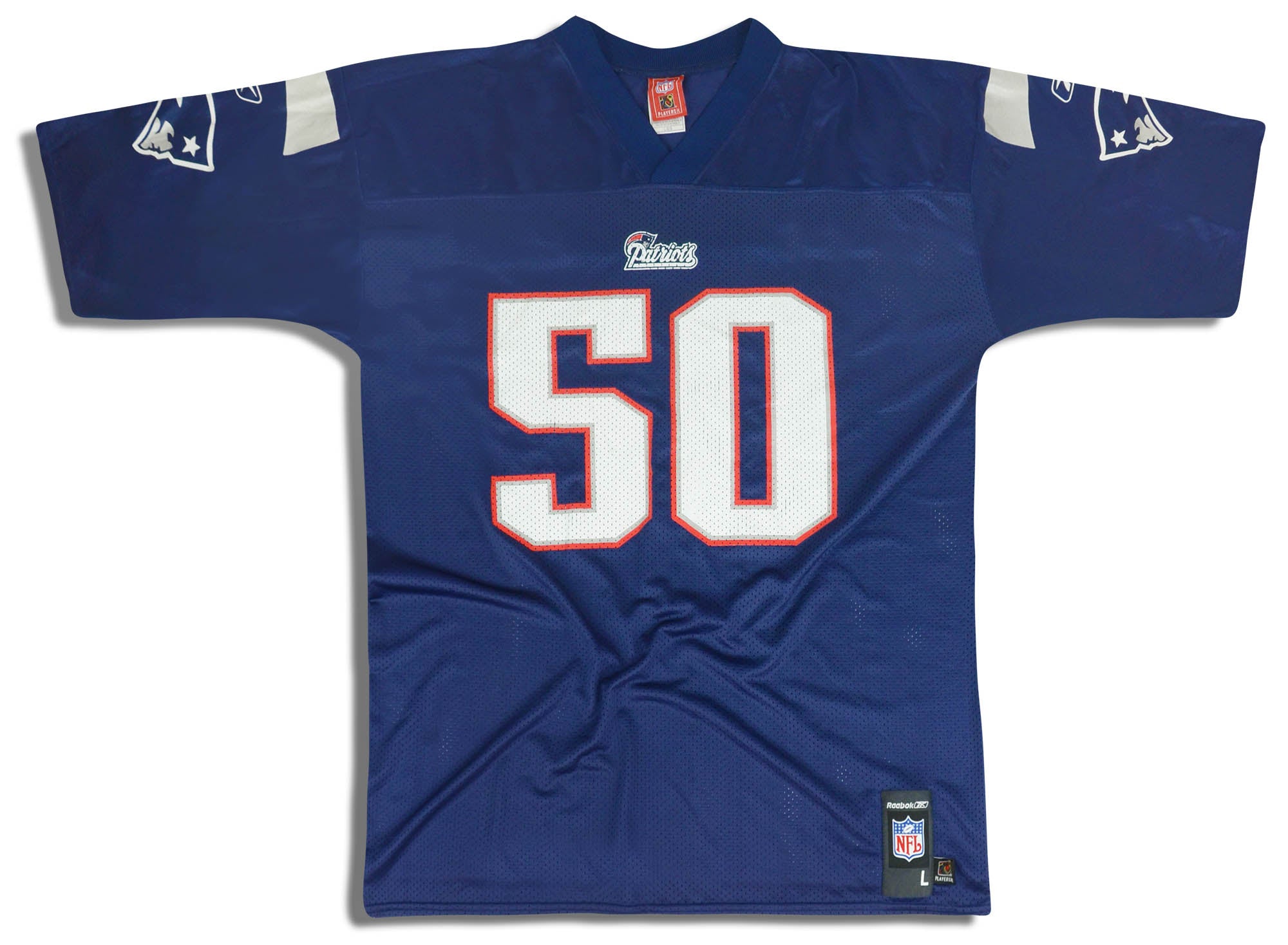 2005-06 New England Patriots Vrabel #50 Reebok Replica Jersey (Home) L