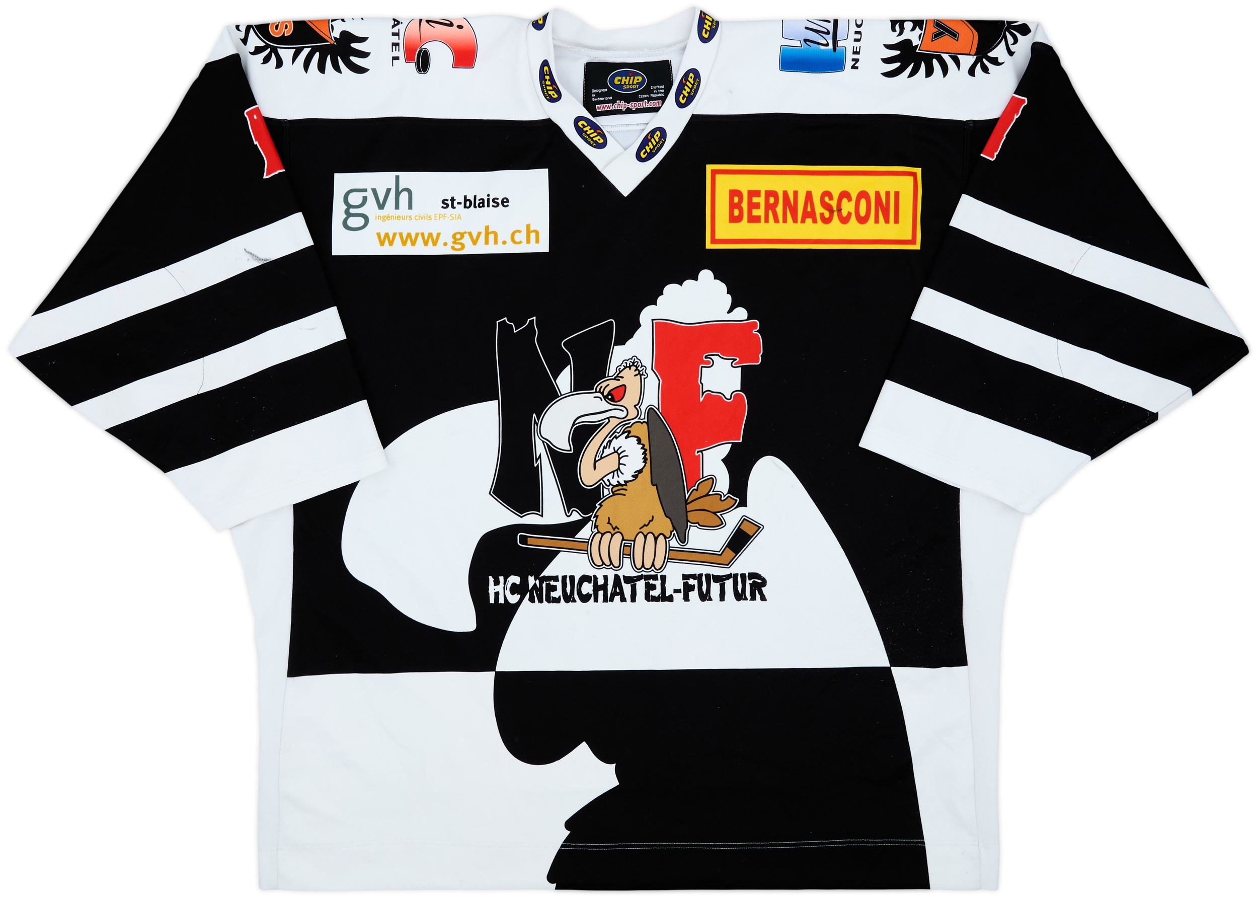 2000s HC Neuchatel-Futur #1 Chip Sport Home Jersey - 6/10 - (XL)