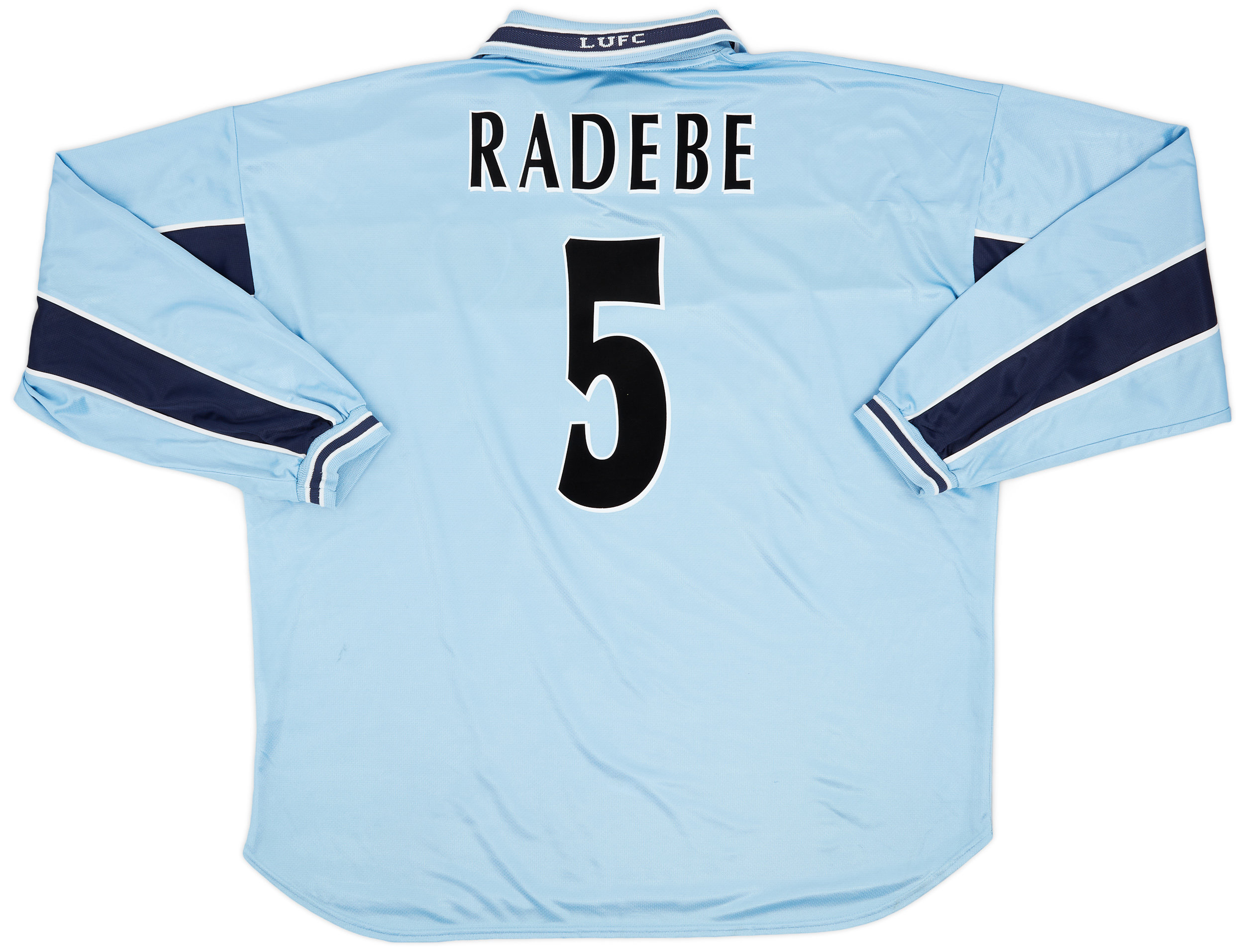 1999-00 Leeds United Away L/S Shirt Radebe #5 - 5/10 - (XXL)