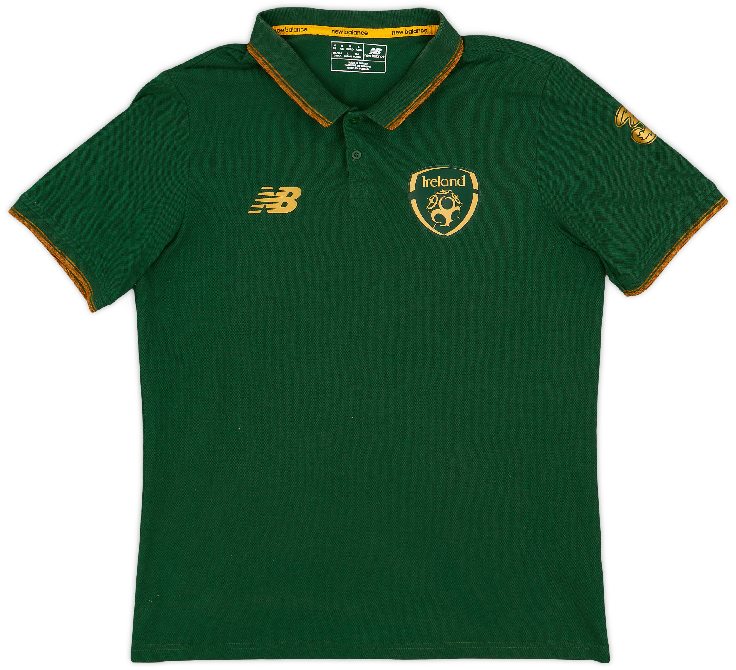 2019-20 Ireland New Balance Polo Shirt - 9/10 - (M)