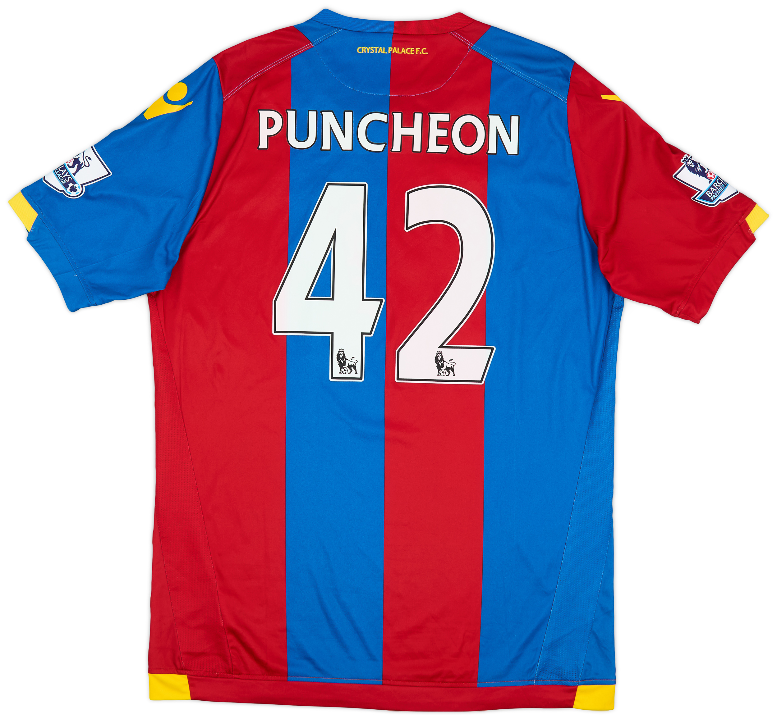 2015-16 Crystal Palace Home Shirt Puncheon #42 - 6/10 - (XL)