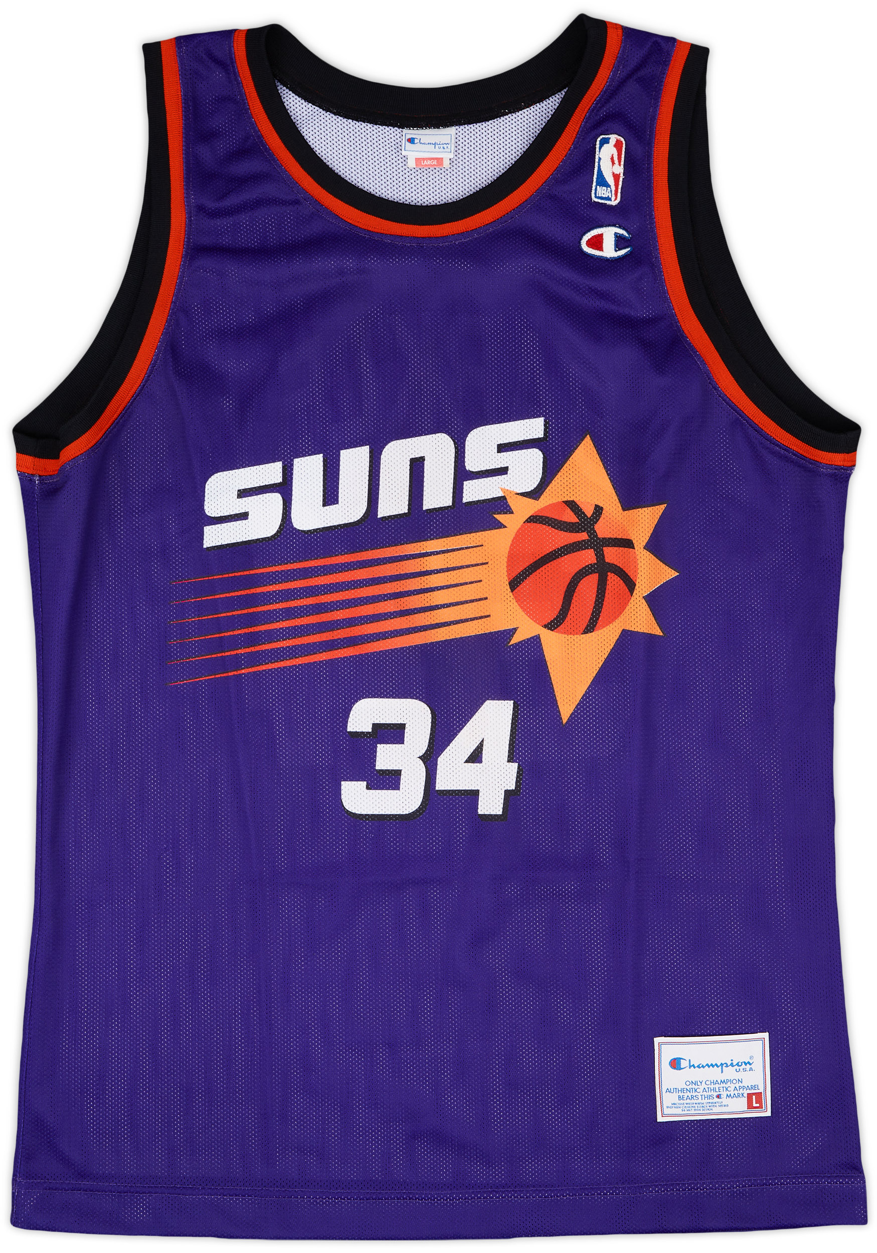 1992-96 Phoenix Suns Barkley #34 Champion Away Jersey - 9/10 - (L)